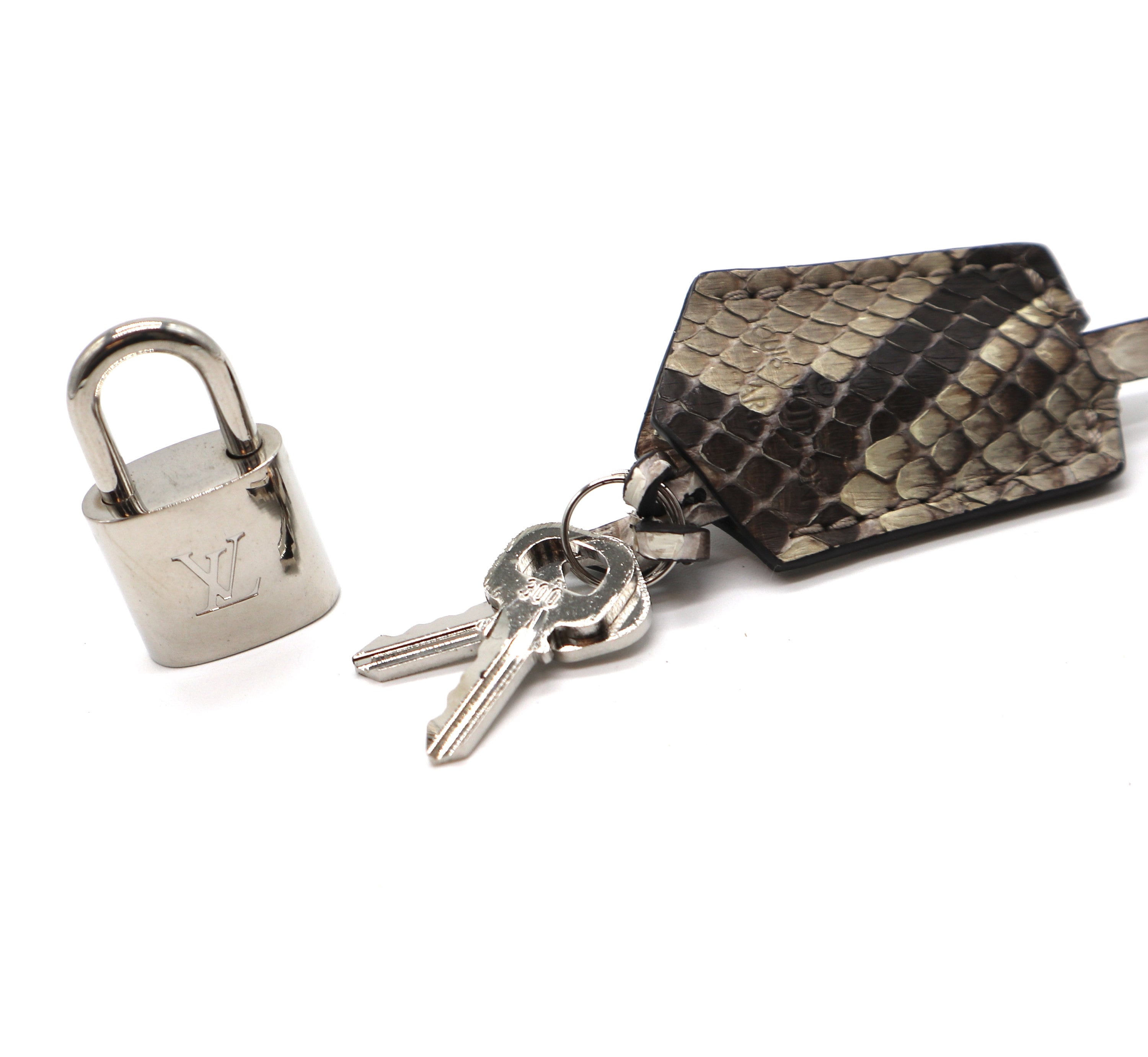 Vintage Ombre Beige Keepall Speedy Alma Rare Python Clochette with ...