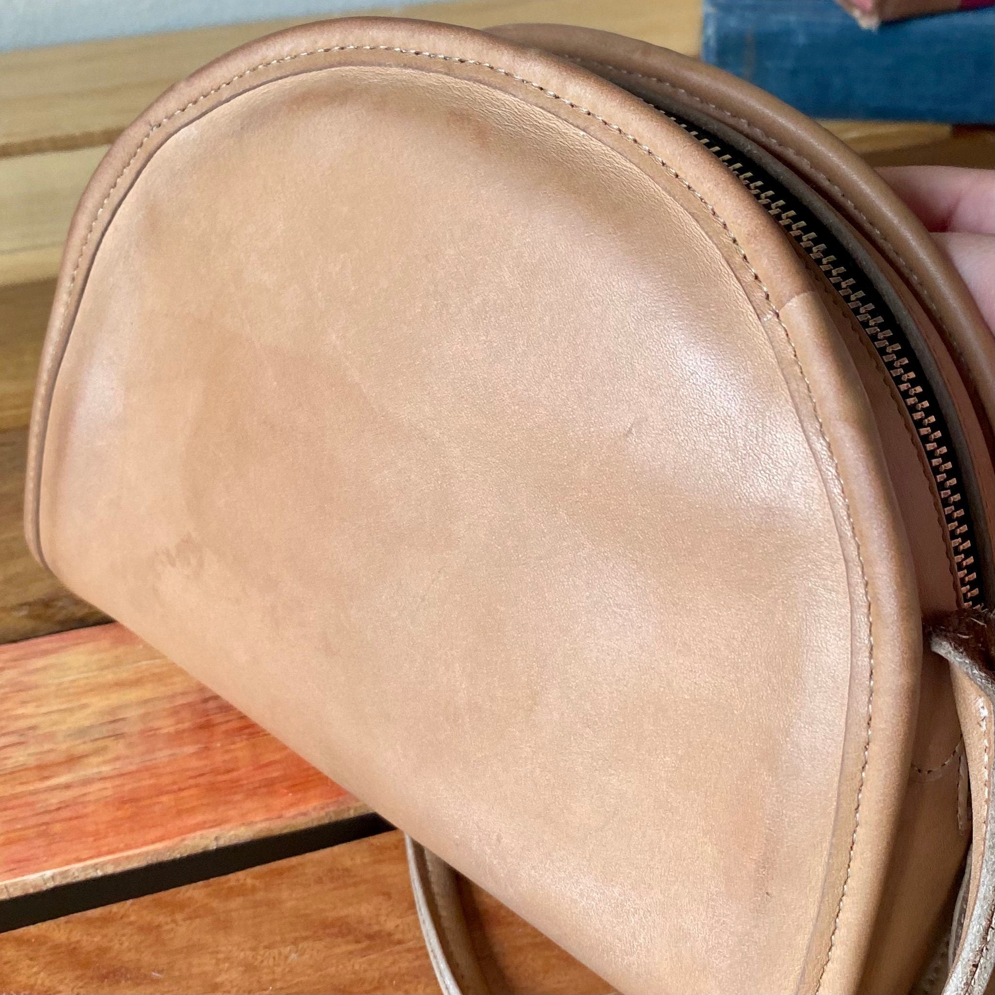 Vintage Coach 90s Kimball Bag Half Circle Leather Crossbody by Coach ...