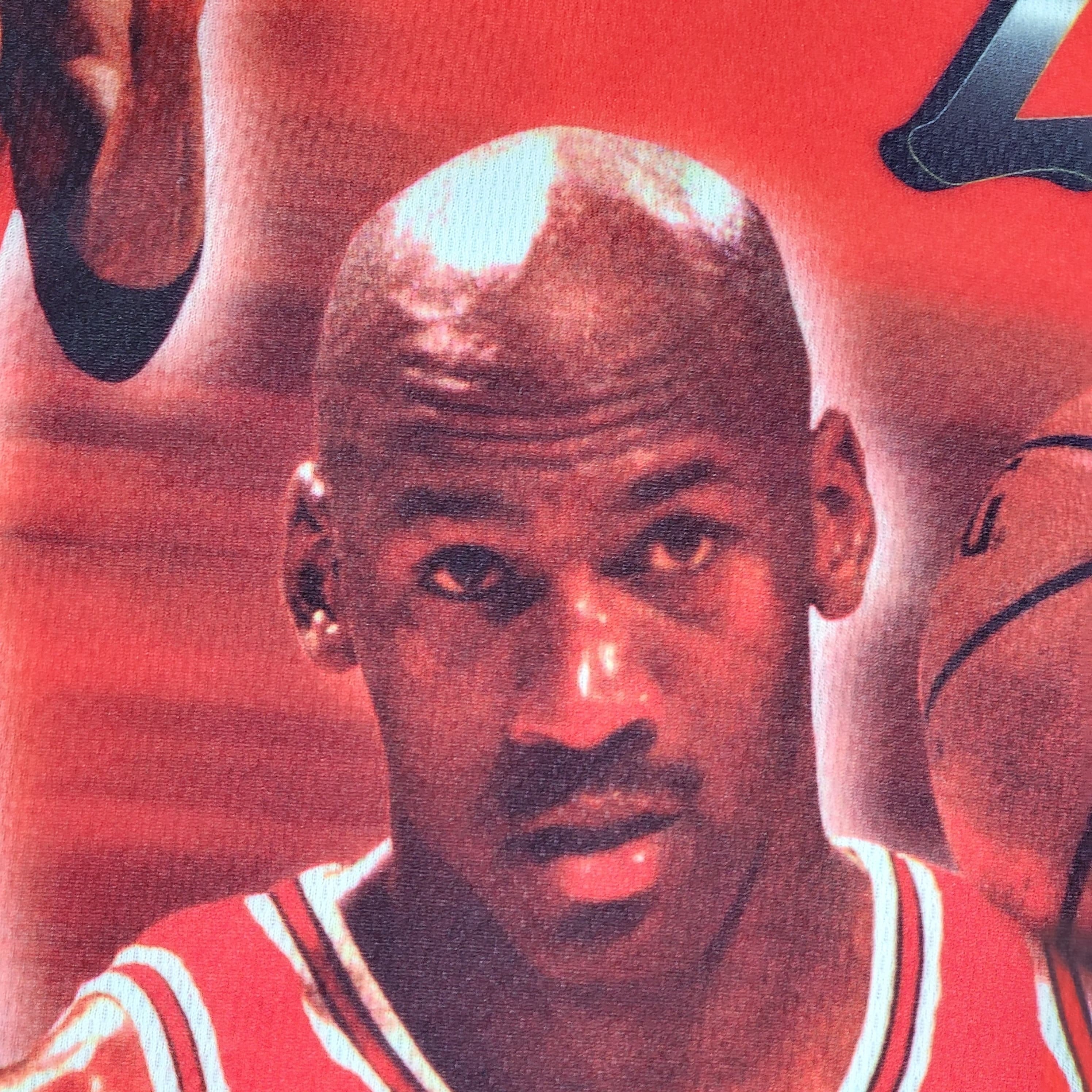 Michael Jordan Vintage 90s Chicago Bulls Tribute Soccer Jersey Shirt N ...
