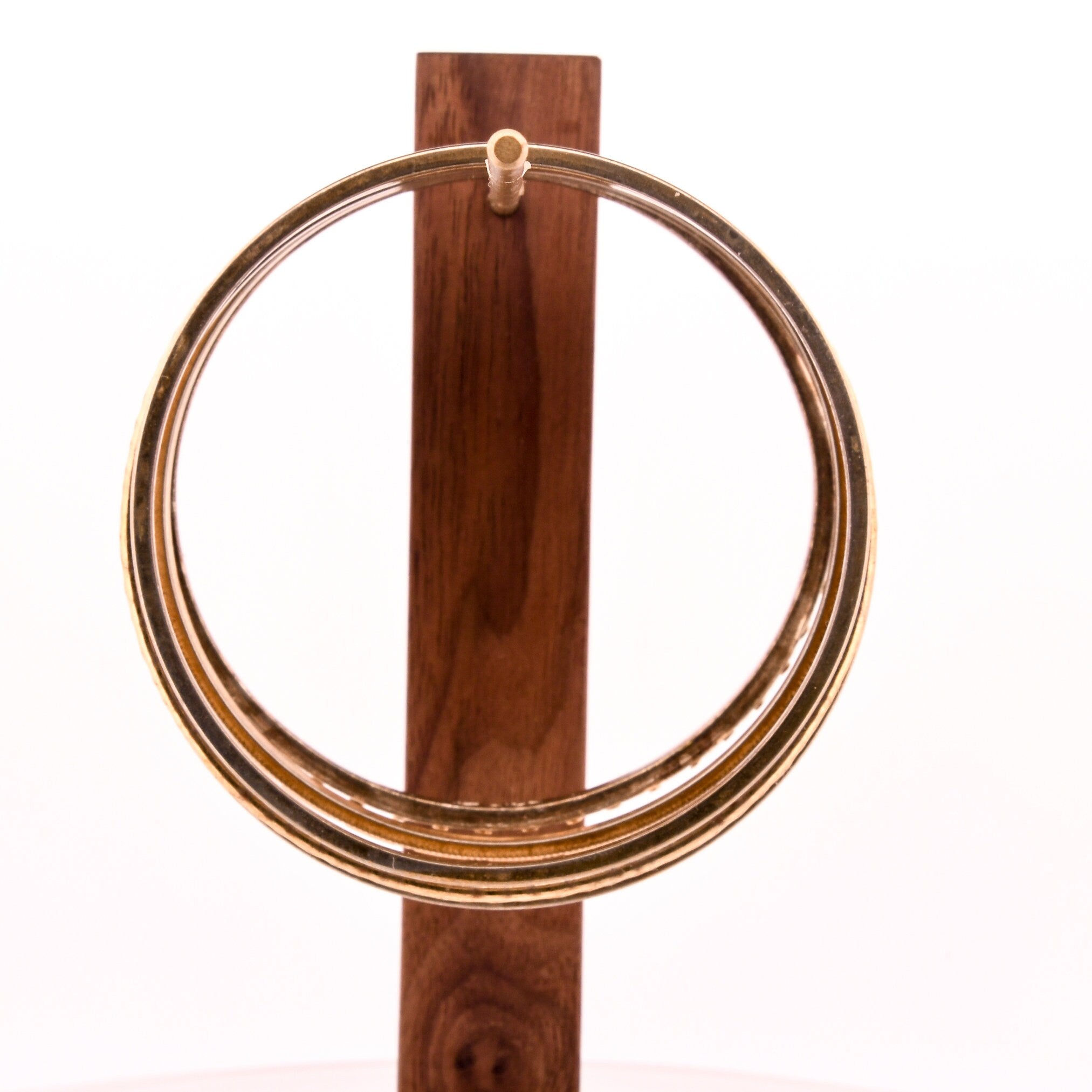 Golden Stack of Vintage Gold Bangles Stack of 8 | Shop THRILLING