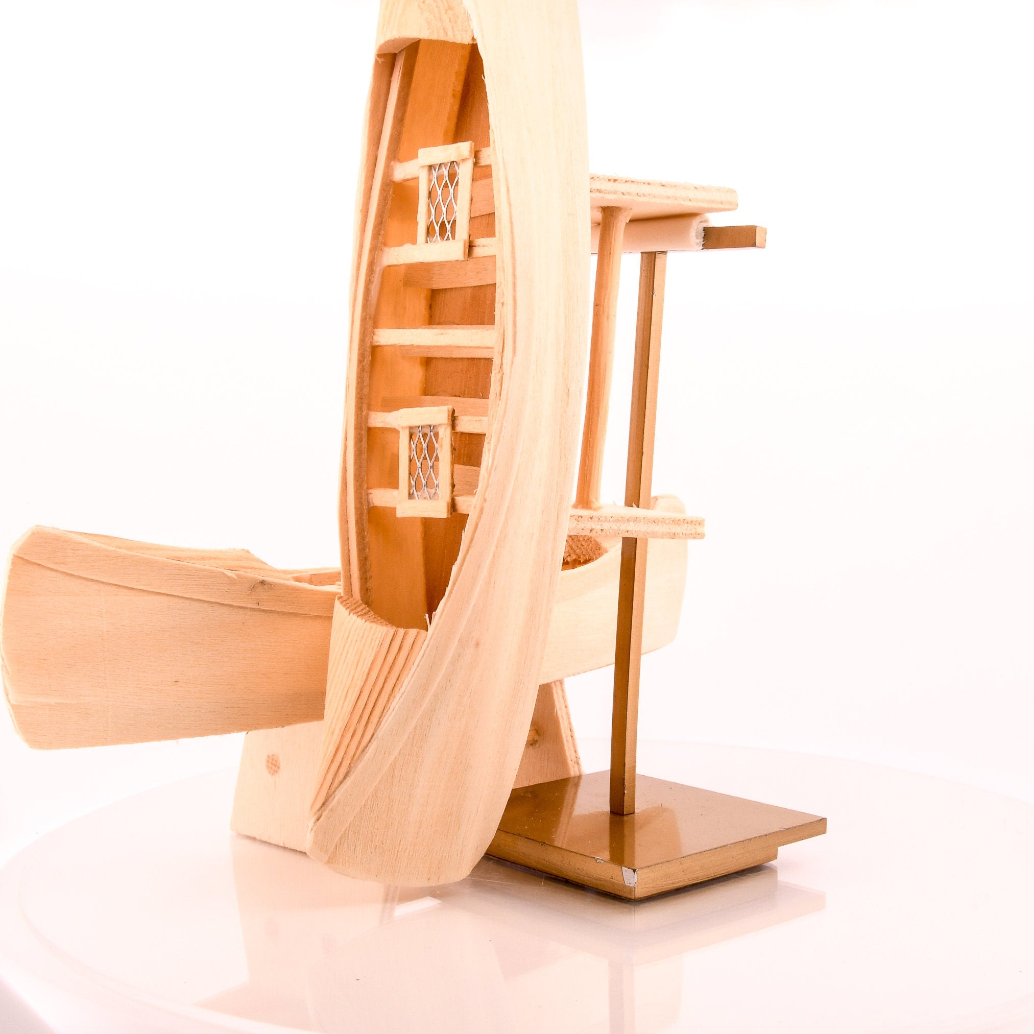 Vintage Pair of Wood Canoe Boat Models | Shop THRILLING