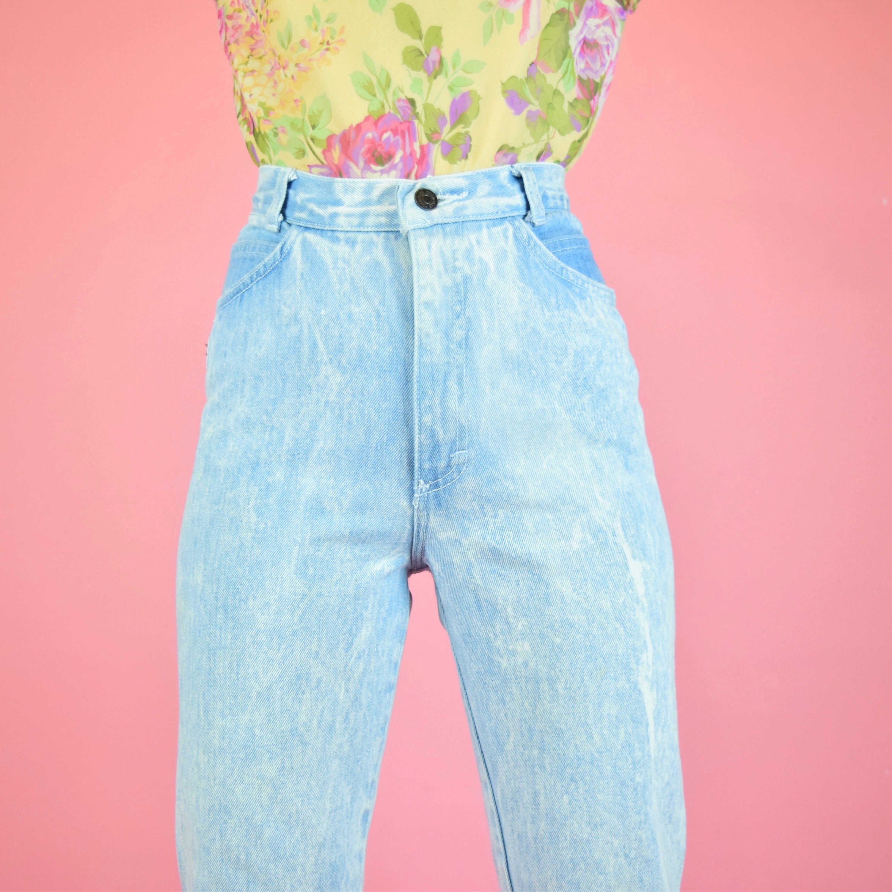 Vintage 80s Acid Wash High Waisted Jeans by Cherokee | Shop THRILLING