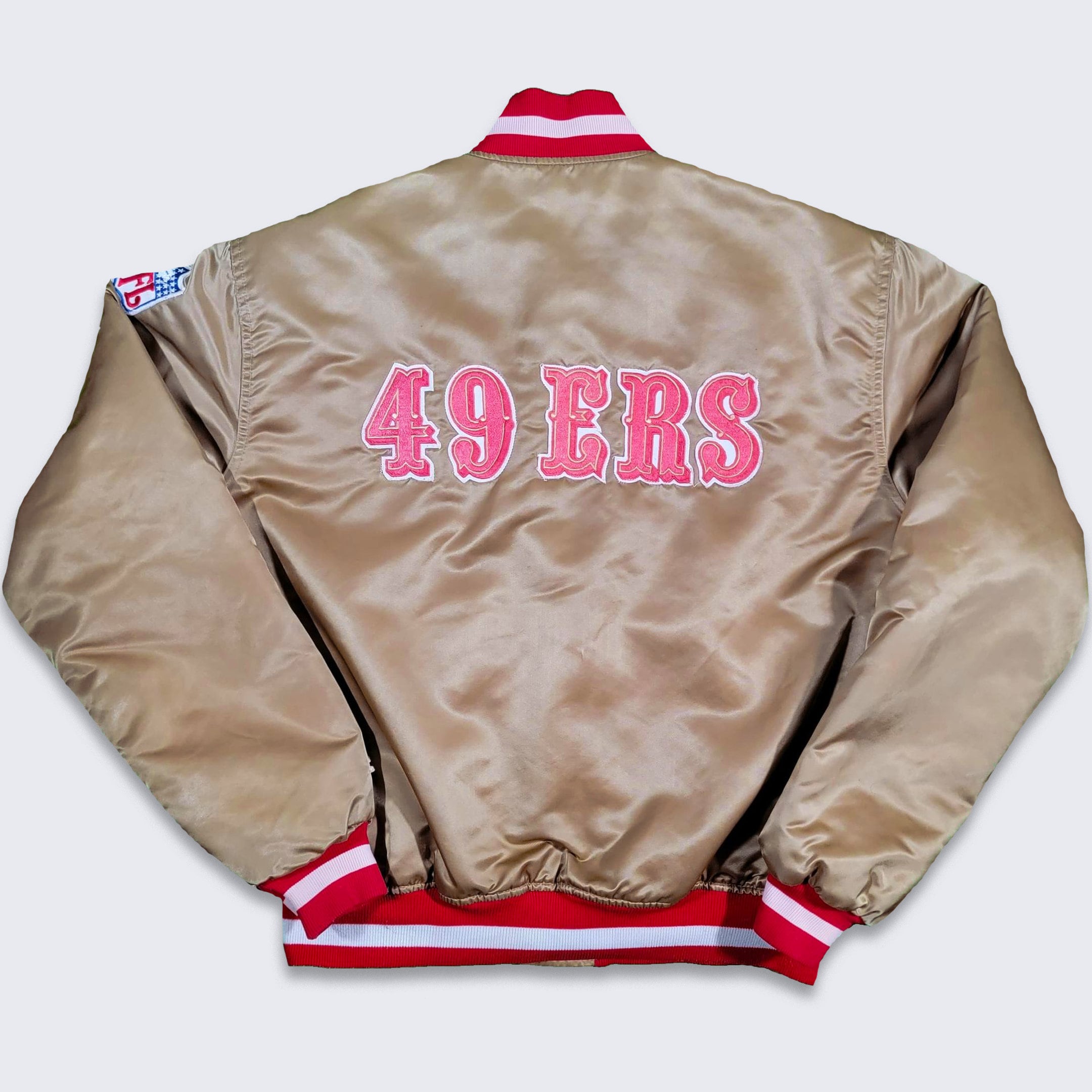 San Francisco 49ers Vintage 80s Starter Satin Bomber Jacket Nfl Footba ...