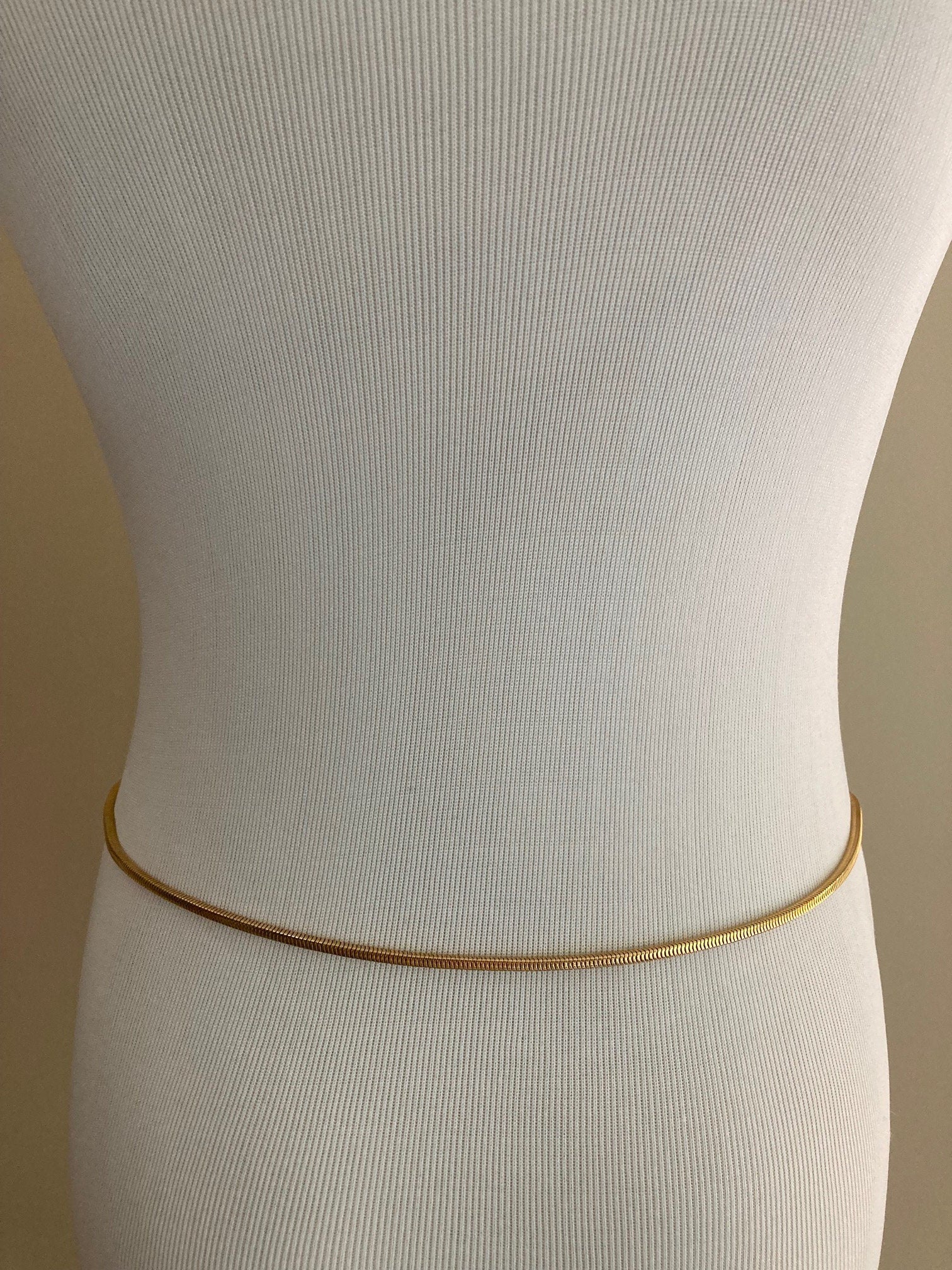 Vintage 70s Deadstock Goldtone Coil Belt with Buckle Closure | Shop ...