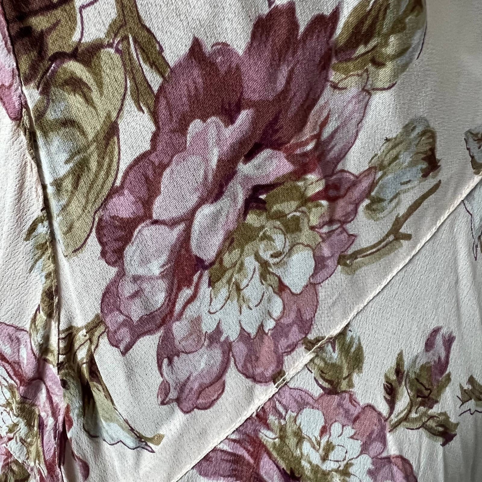 Vintage 90s Starina Maxi Dress Blush Pink Floral V-Neck Cottagecore by ...