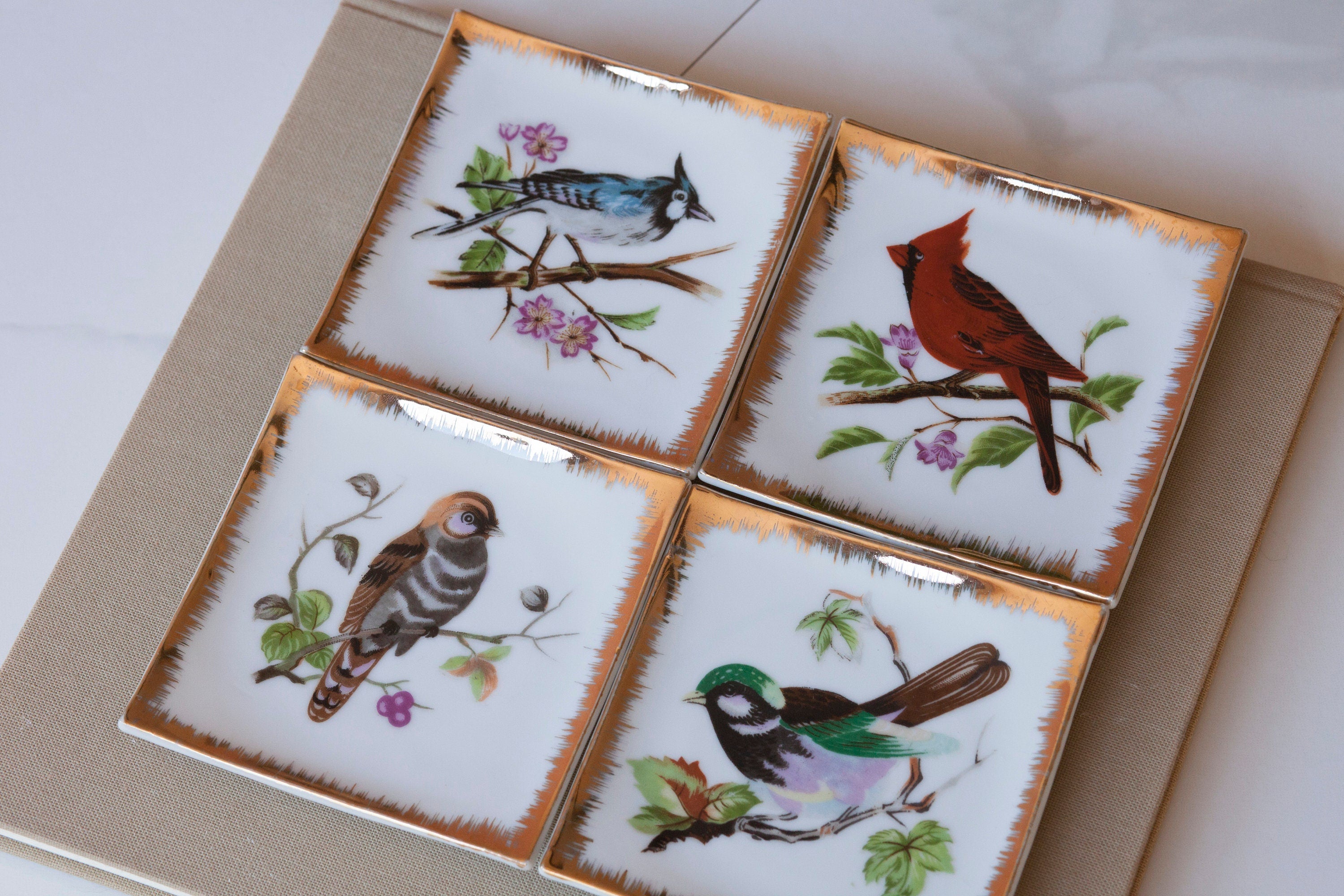 California Creations Collectible Decorative Bird Plates Vintage Cottag ...