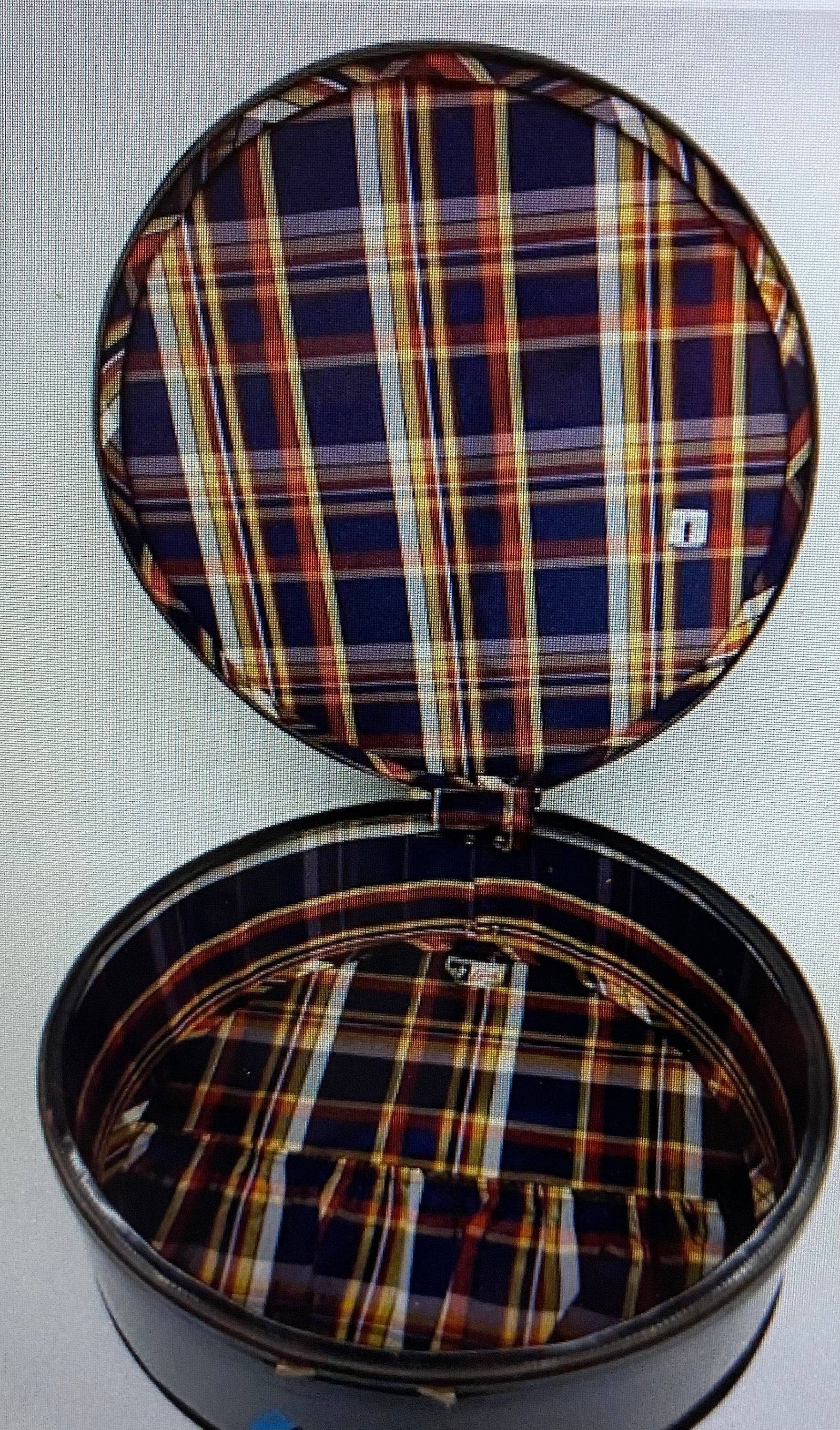 Vintage Black Vinyl Round Suitcase by Lark by Lark | Shop THRILLING