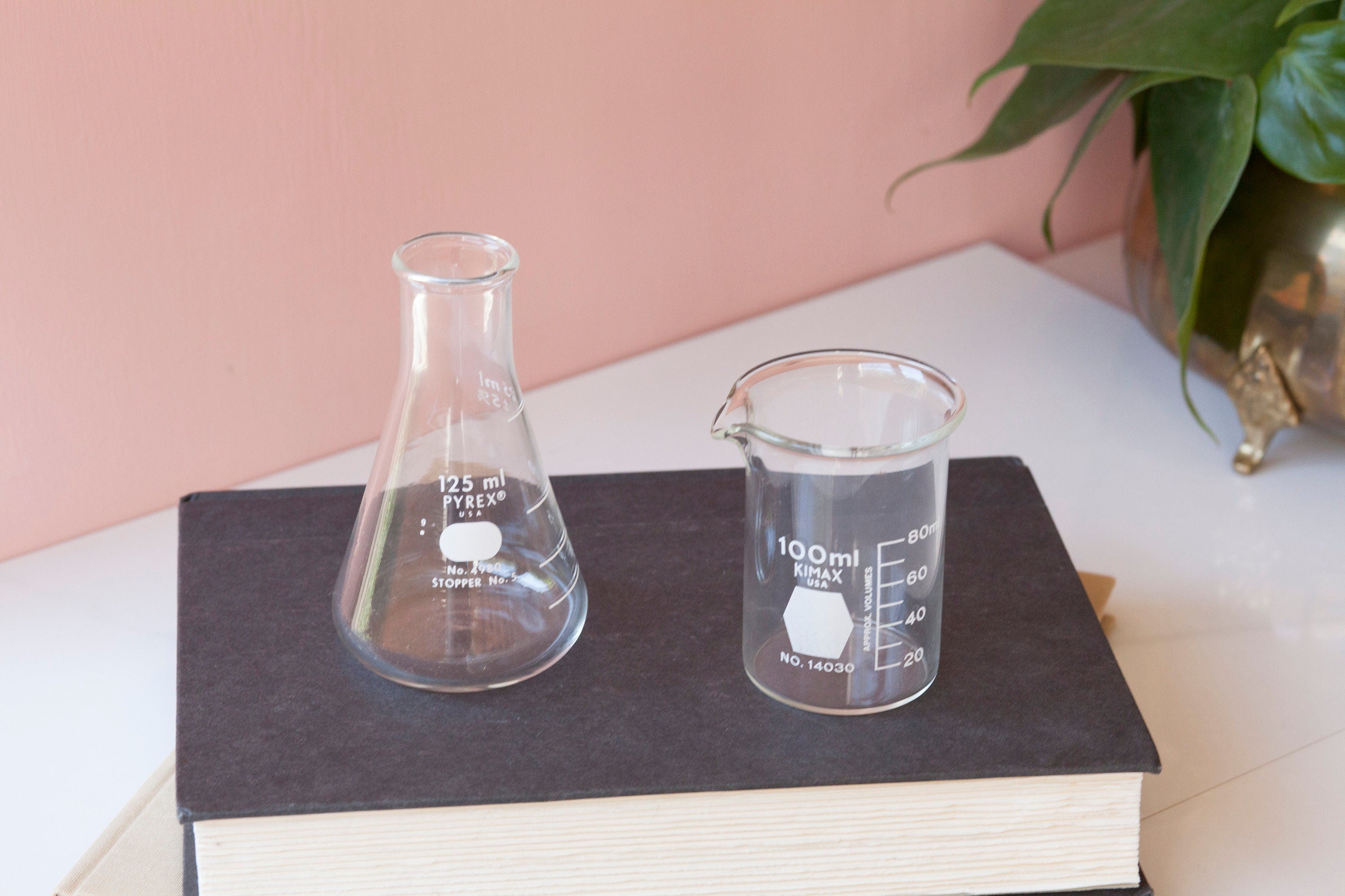 Vintage Beaker and Flask Pair of Two Mismatched | Shop THRILLING
