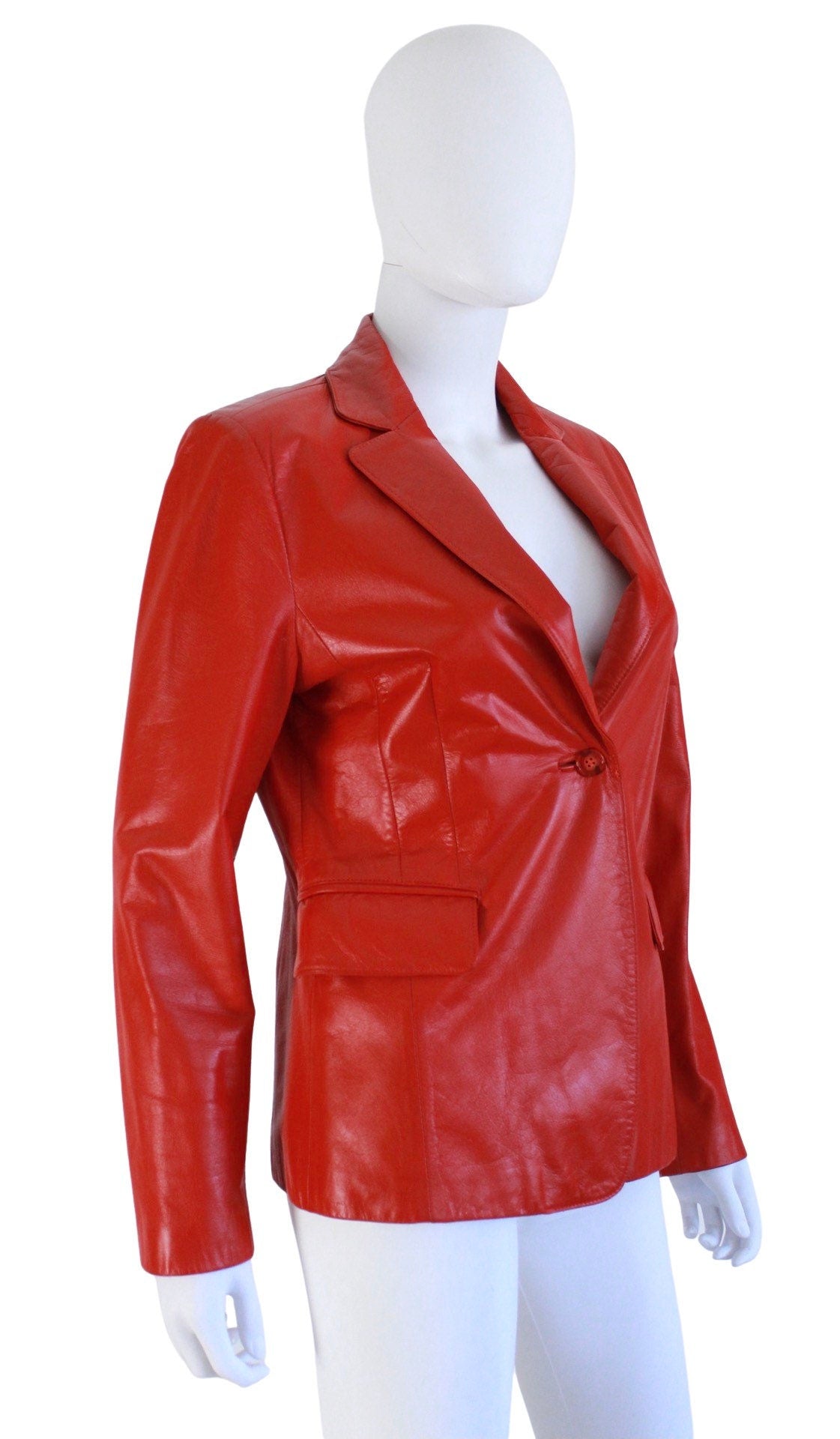 Vintage 90s Red Leather Jacket | Shop THRILLING