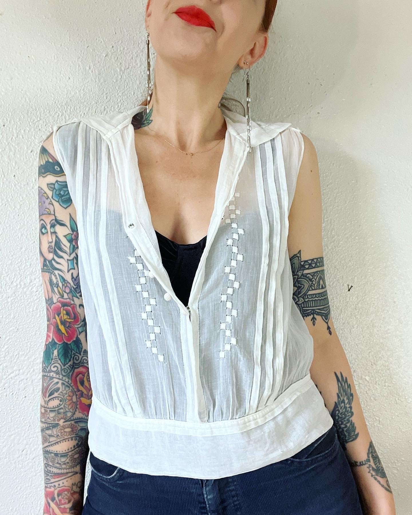 Vintage Antique Early Edwardian Edwardian Victorian Snow White Cotton ...