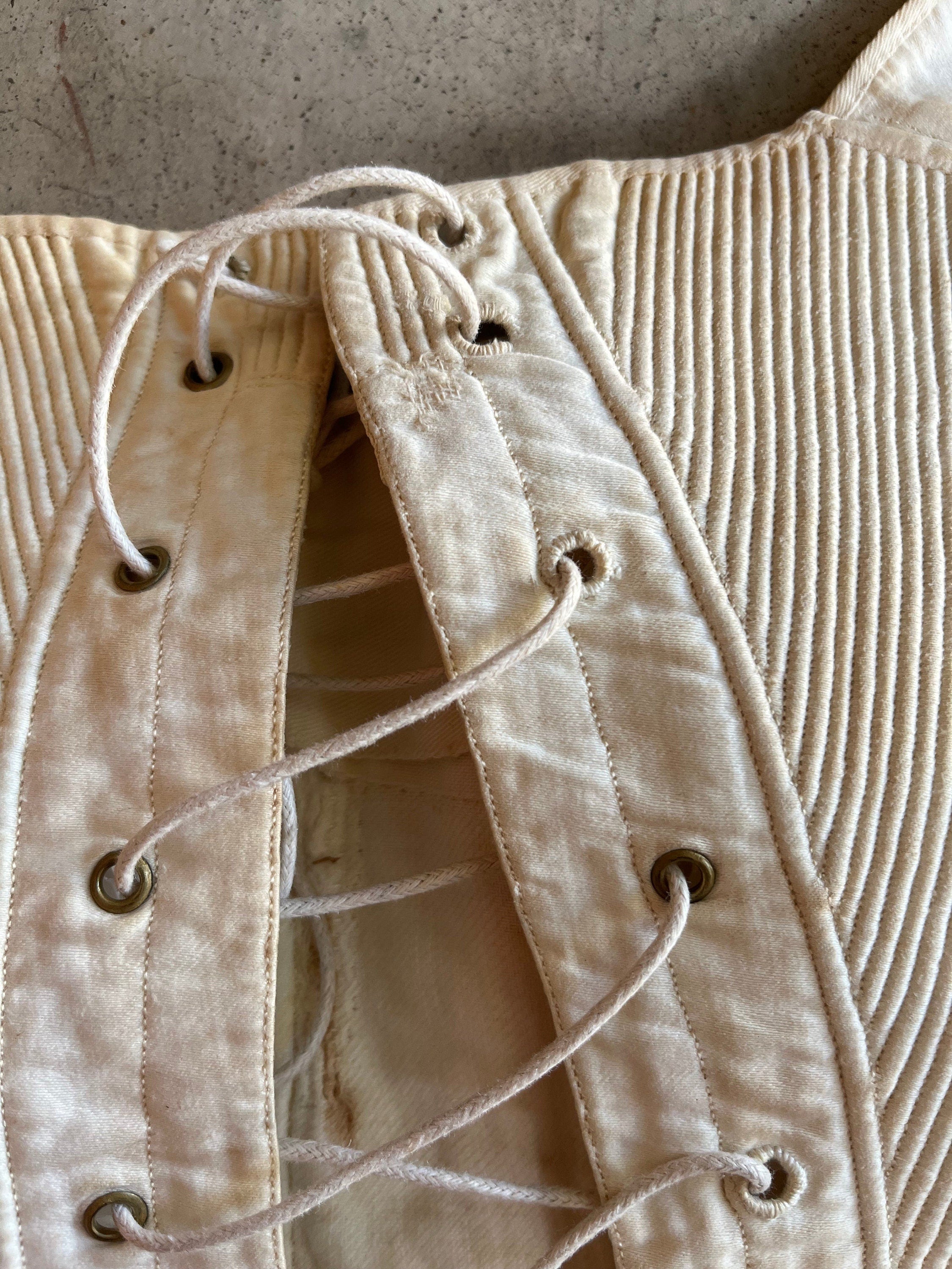 Vintage C. Victorian Corded Corset Antique Romantic Era Clothing ...