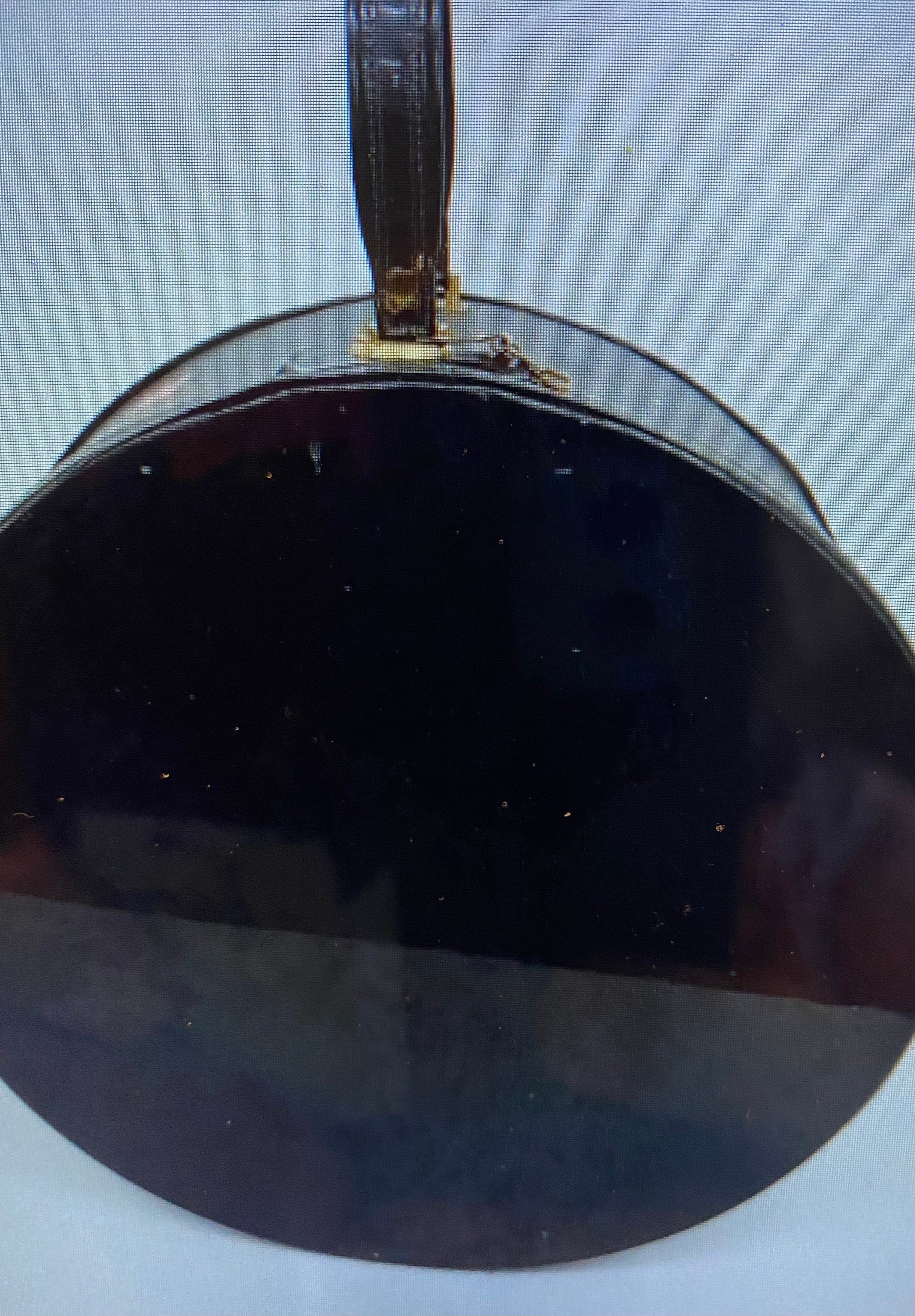 Vintage Black Vinyl Round Suitcase by Lark by Lark | Shop THRILLING