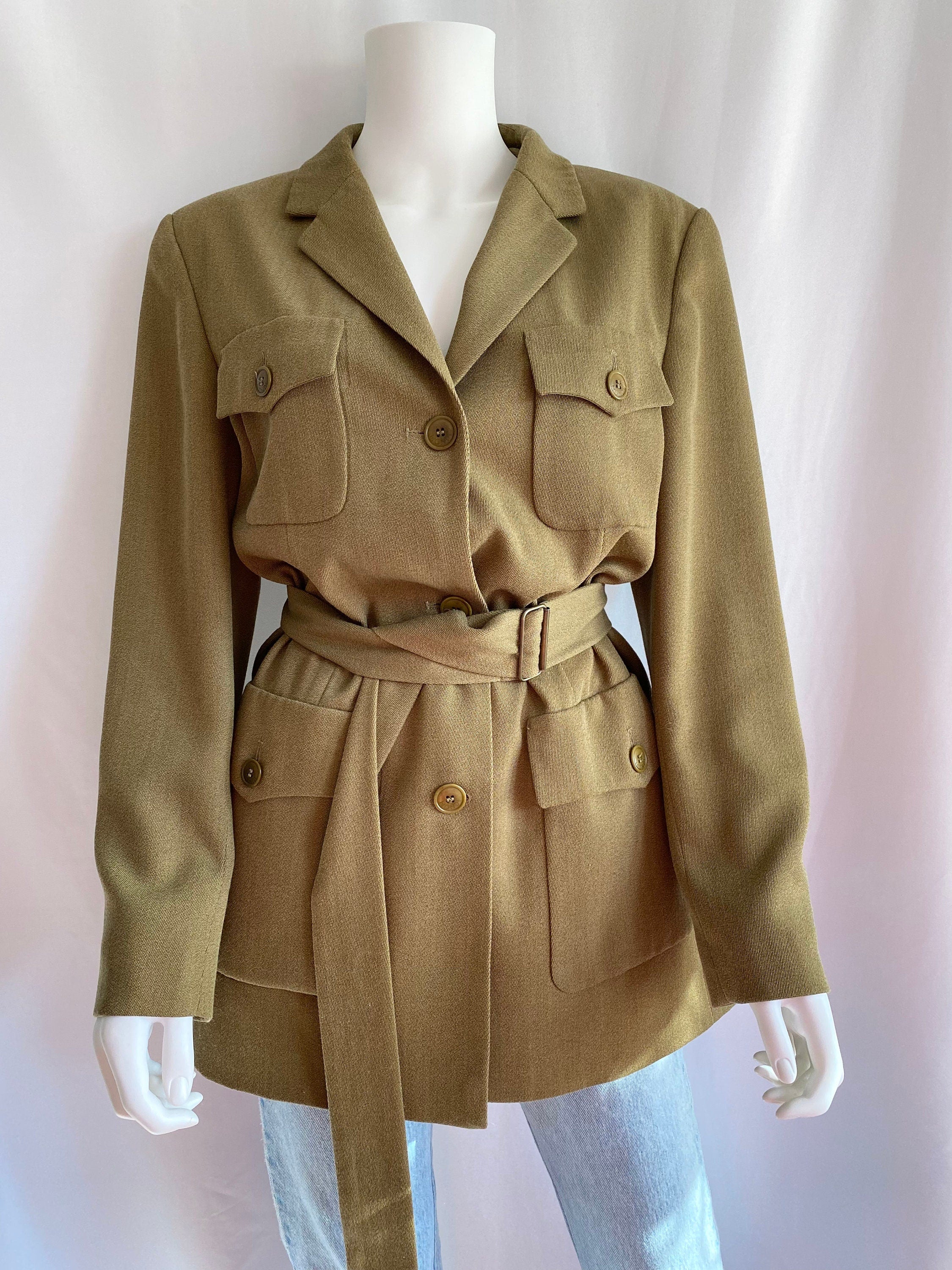 Vintage Belted Safari Blazer by Mondi | Shop THRILLING