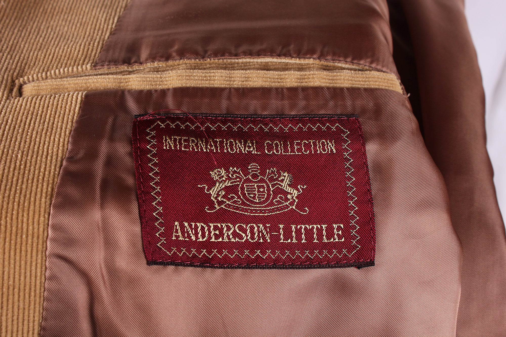 Vintage 80s Anderson Little Brand Khaki Color Corduroy Preppy New Engl ...