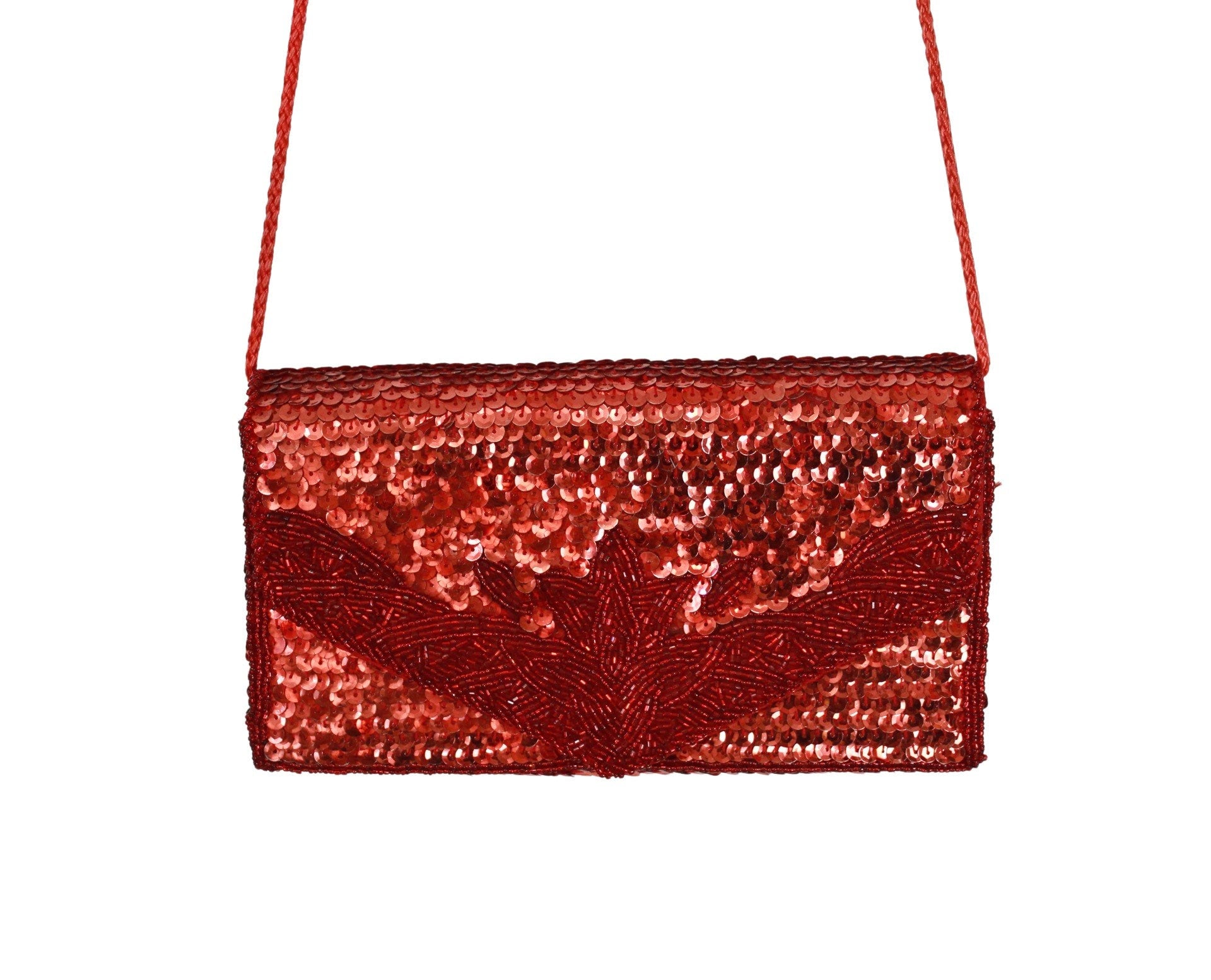 Vintage Red Sequin and Bead Cocktail Purse | Shop THRILLING