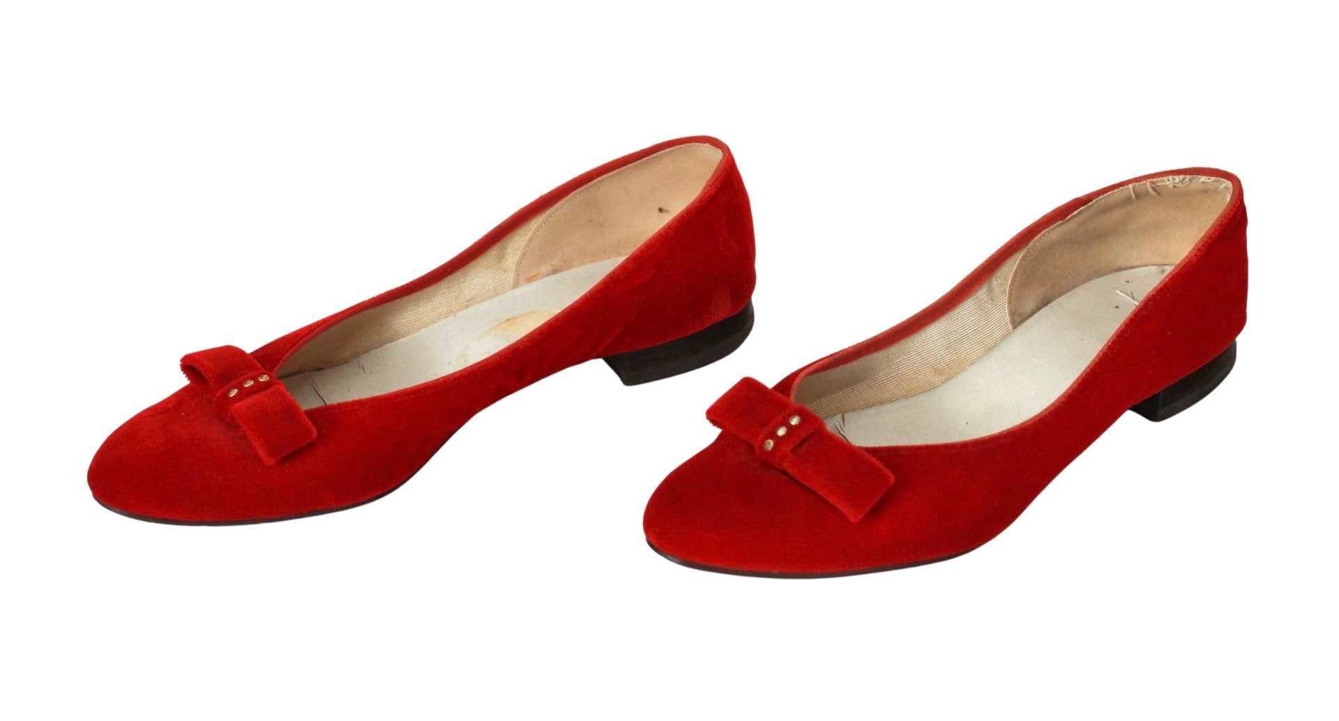 Vintage 50s Red Velvet Shoes | Shop THRILLING