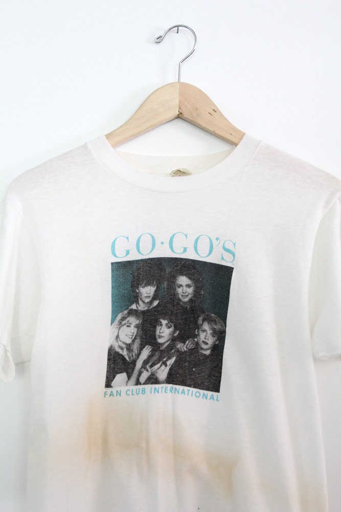 Vintage Original 80s The Go-Go's T-Shirt Gogos Tee Large by Screen ...