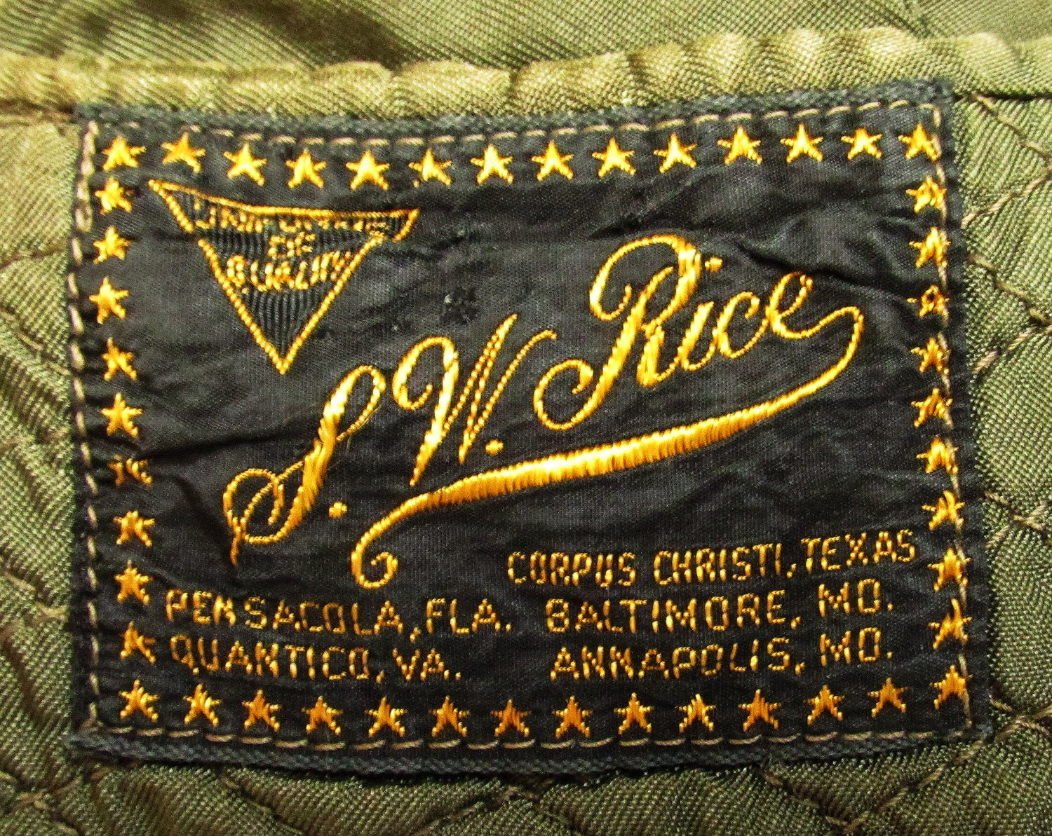 Vintage 40s Ww Ll Wool Aviator Jacket Rare S. W. Rice Uniform Military ...