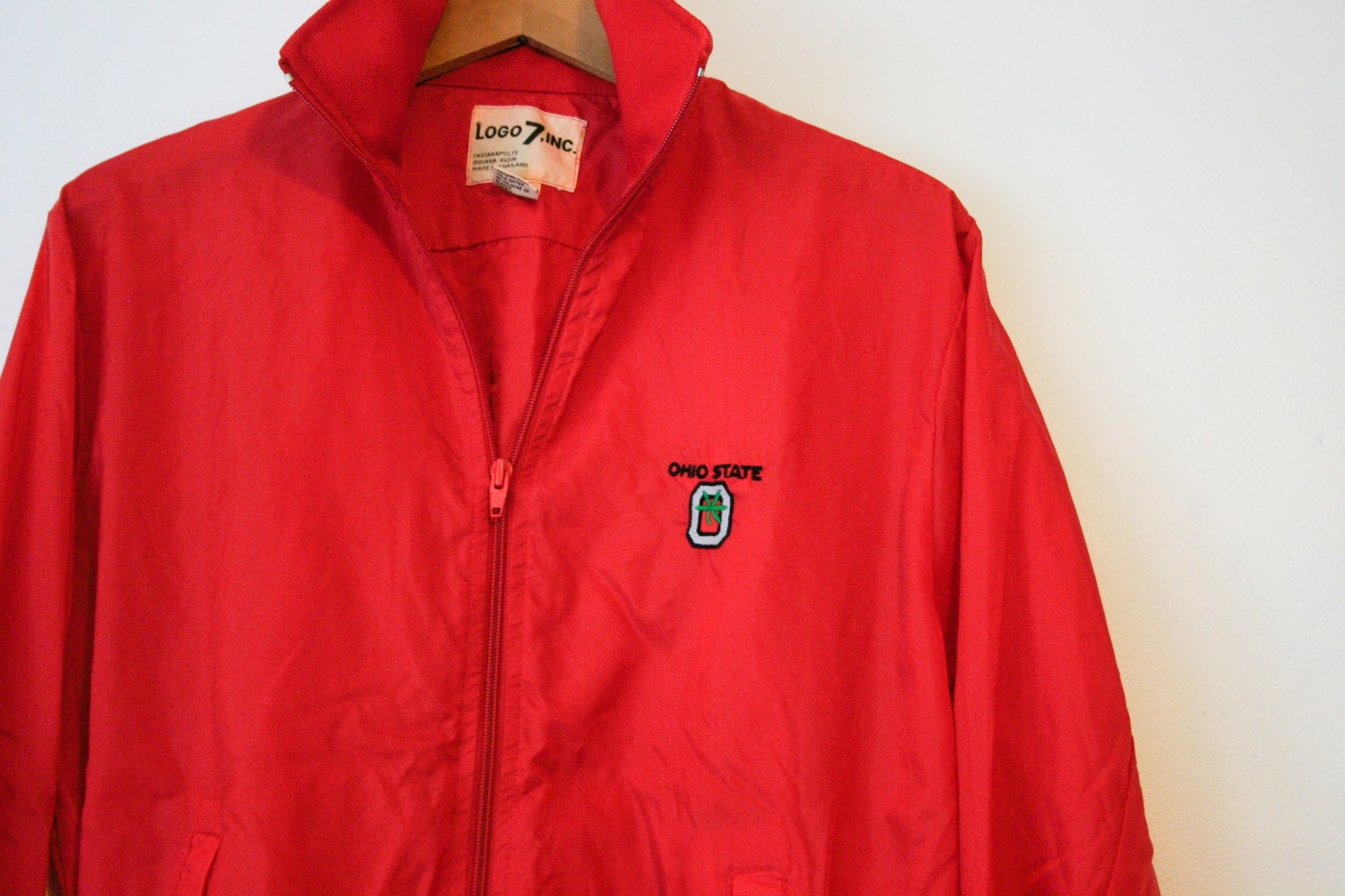 Vintage The Ohio State University Osu Buckeyes Wind Breaker Light ...