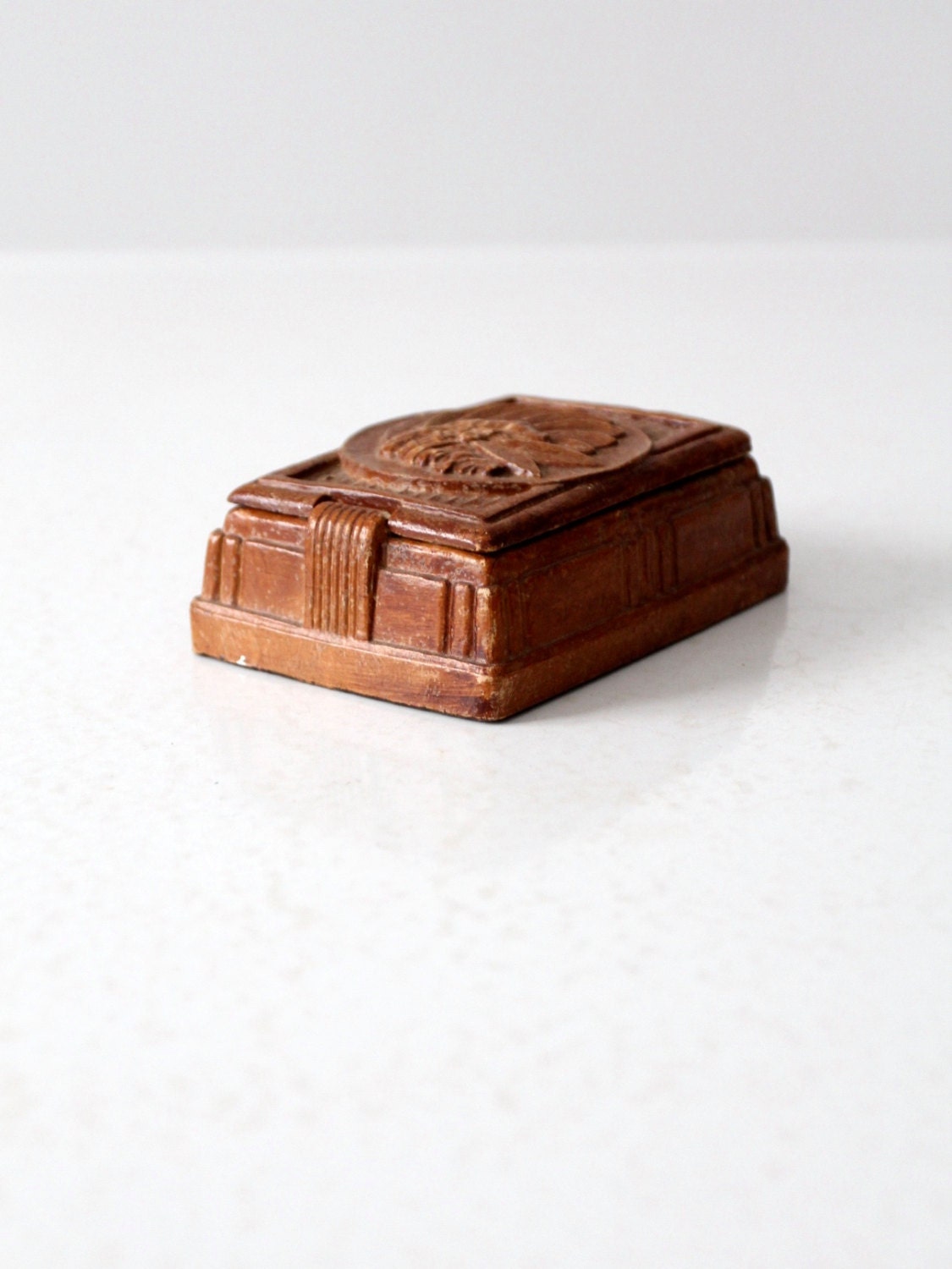 Vintage Syroco Style Valet Box Composite Wood Cigarette Box | Shop ...