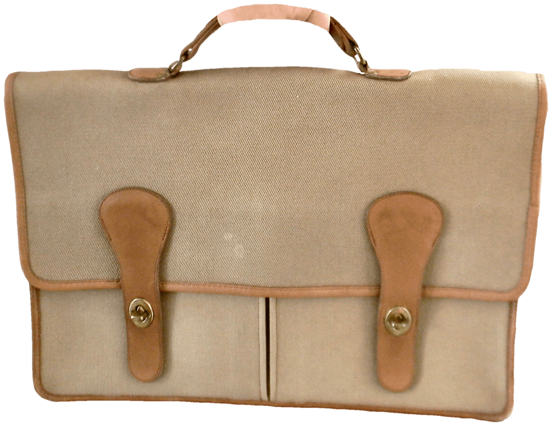 Vintage 80's Khaki Twill Briefcase Bag by Coach | Shop THRILLING