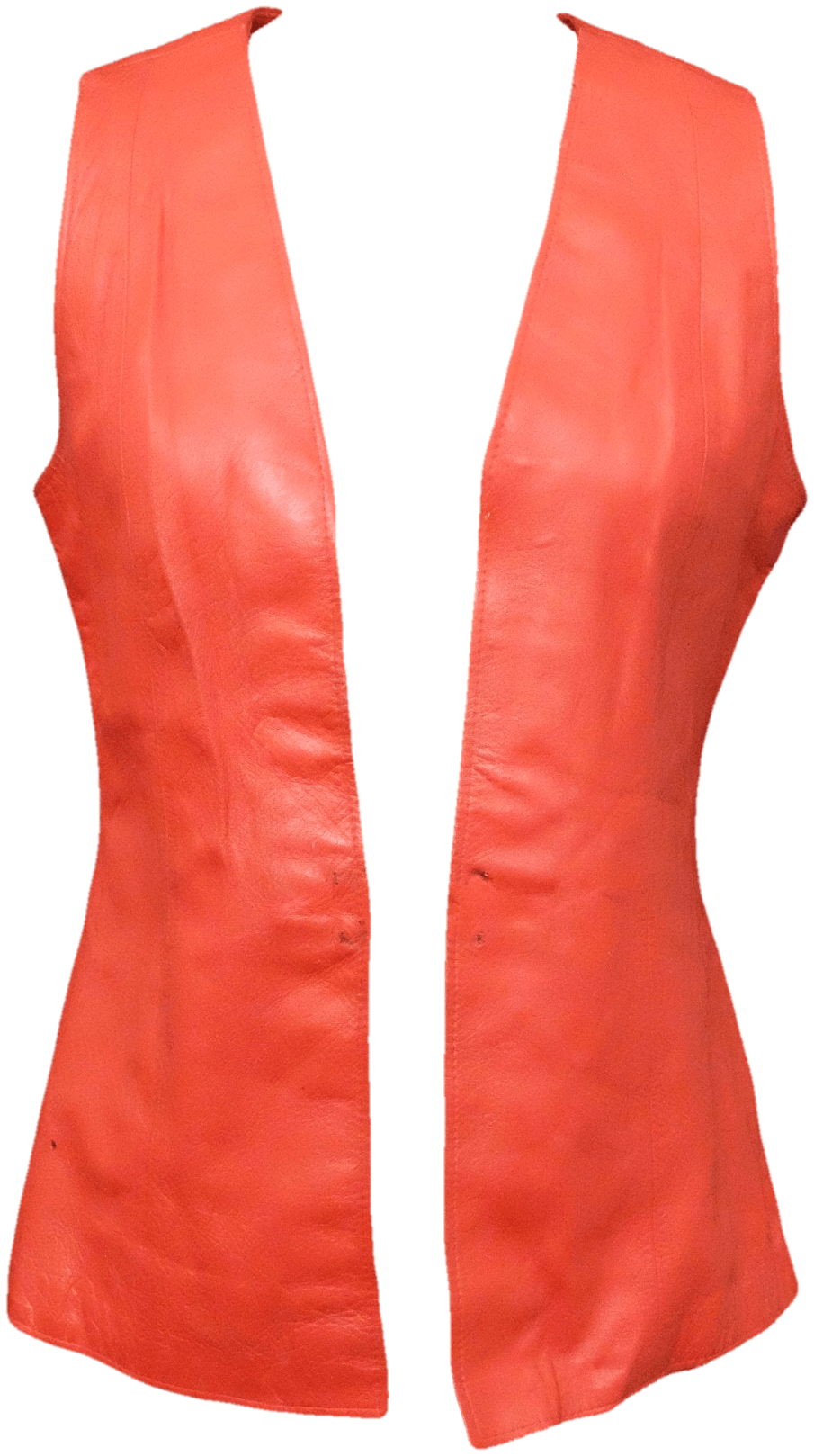 Vintage 70's Boho Red Leather Vest | Shop THRILLING