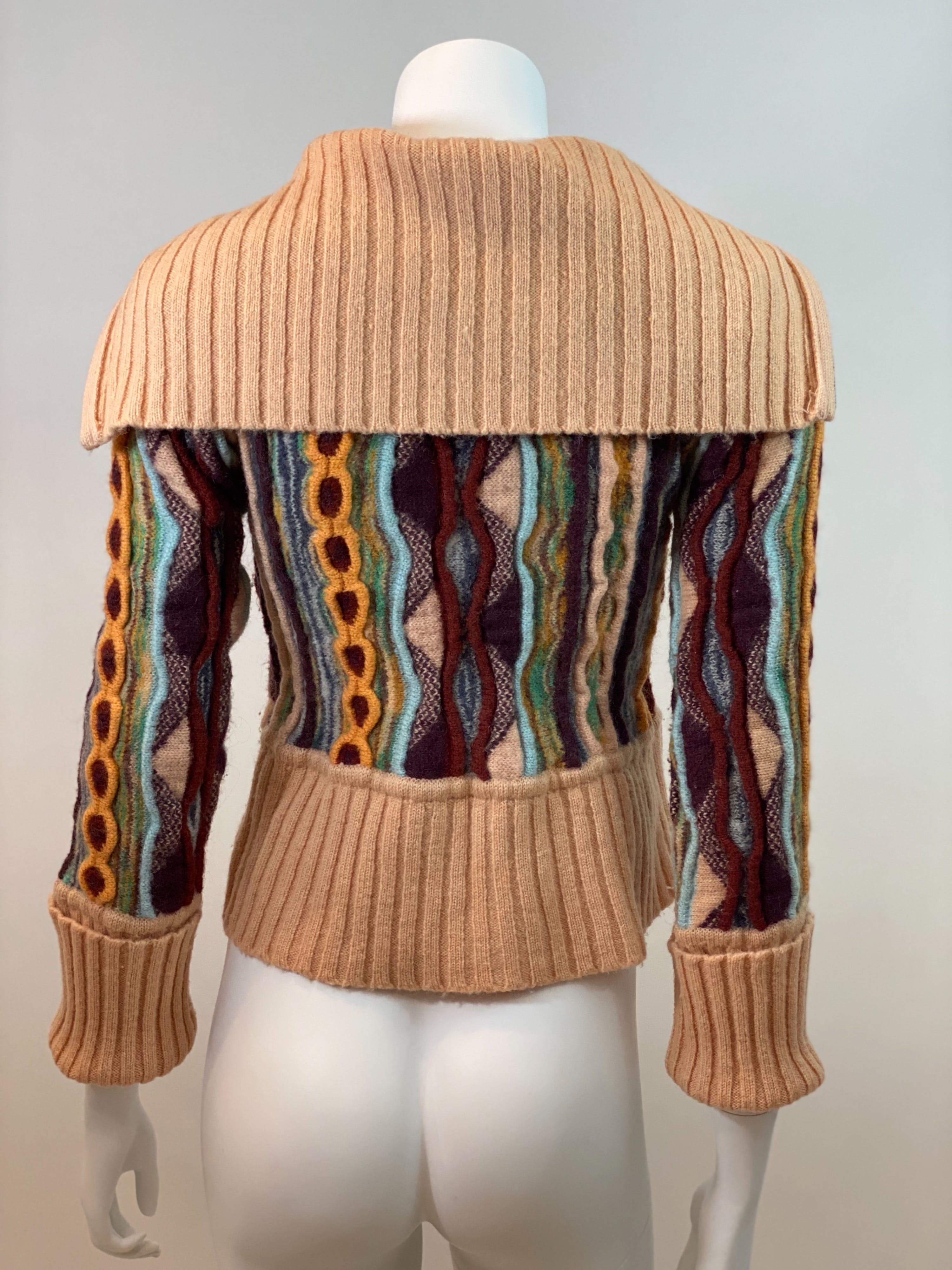 Vintage Italian Wool Zip Up Sweater by Missoni | Shop THRILLING