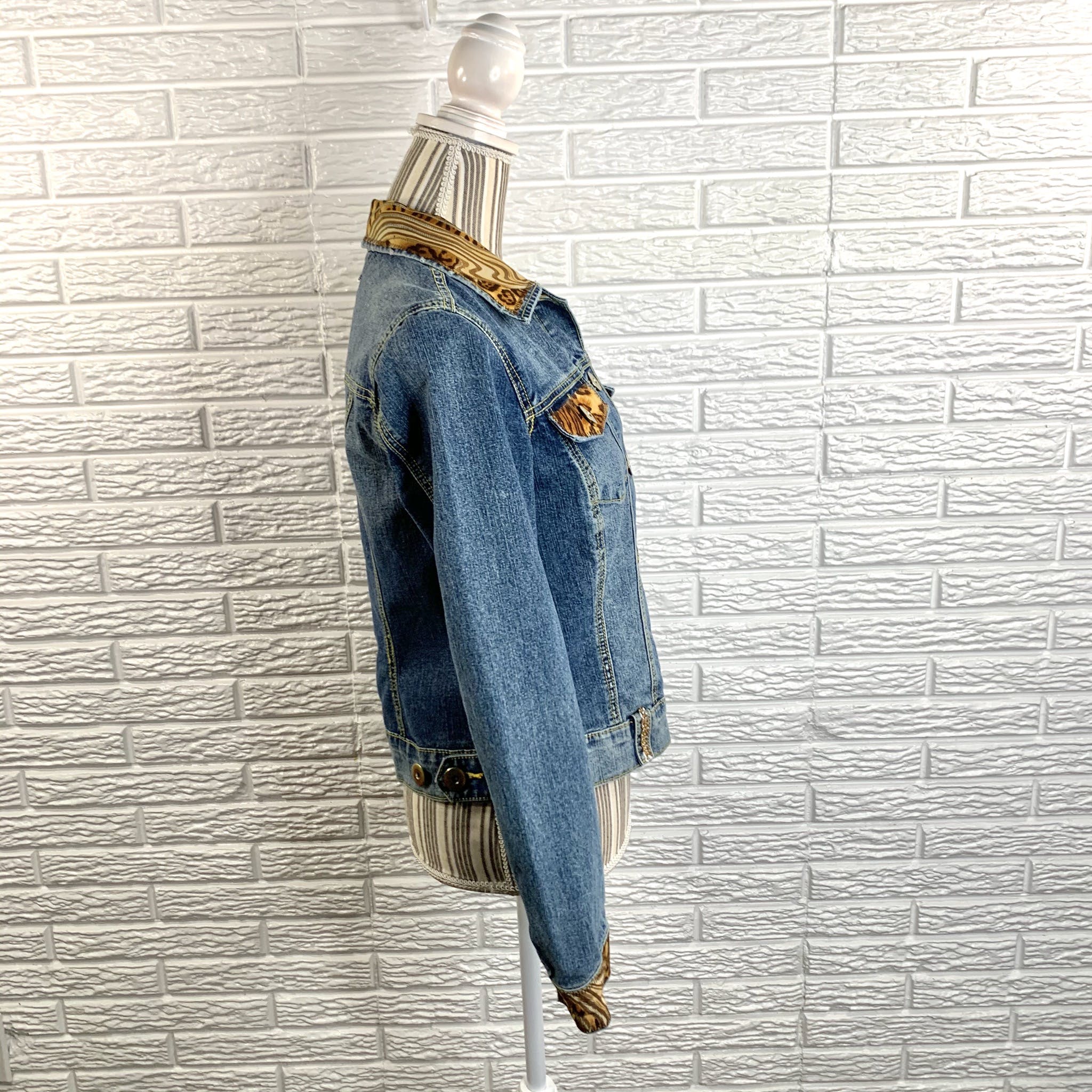 Vintage Animal Print Jean Jacket by Baccini | Shop THRILLING