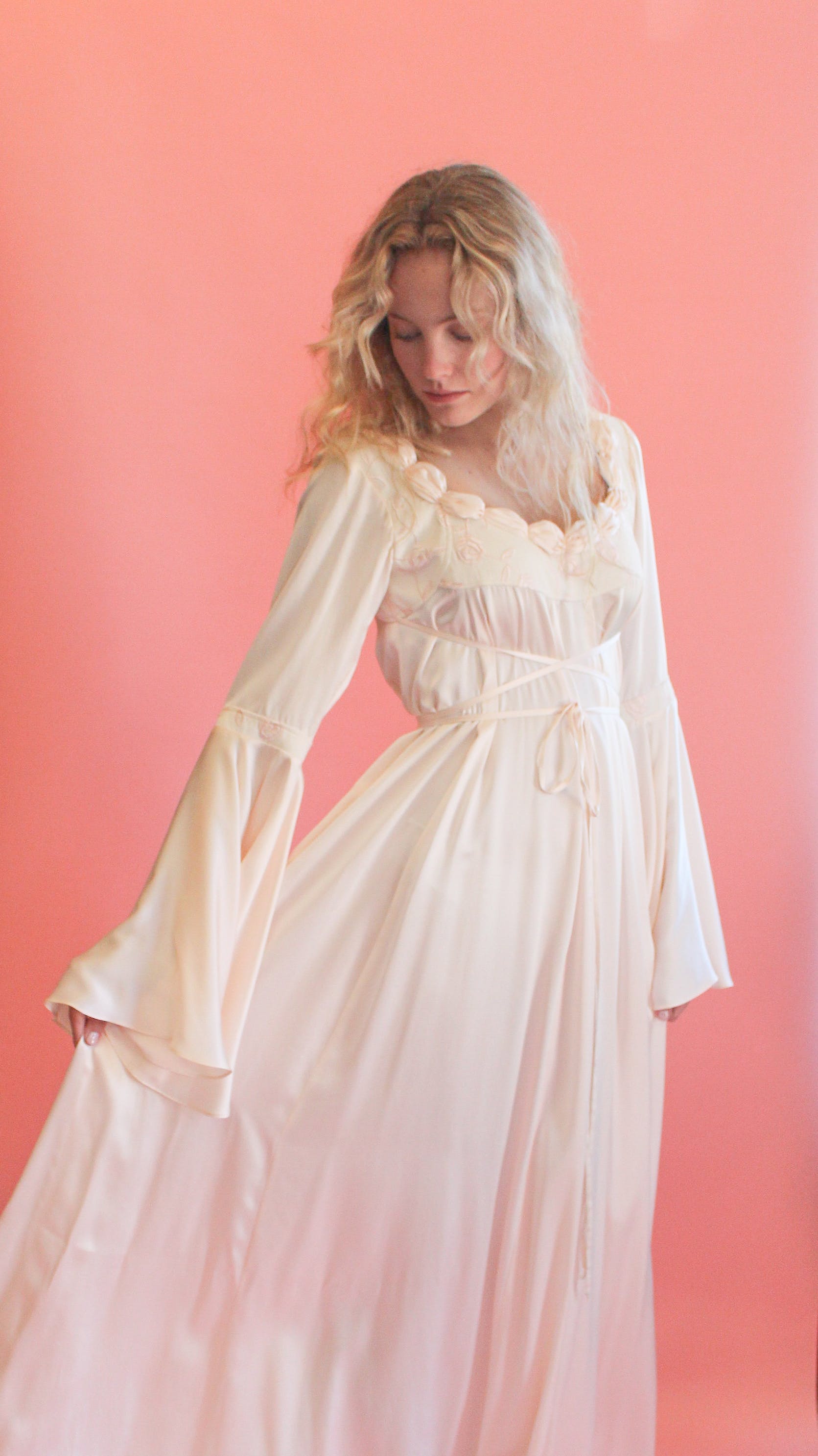 Vintage Pale Pink Rosebud Gown by Jane Booke | Shop THRILLING