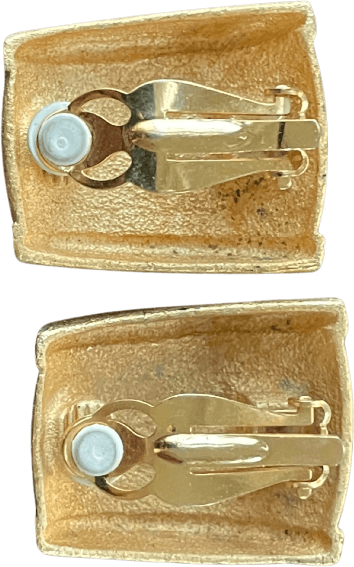 Vintage Large Rhinestone and Gold Statement Clip Ons | Shop THRILLING