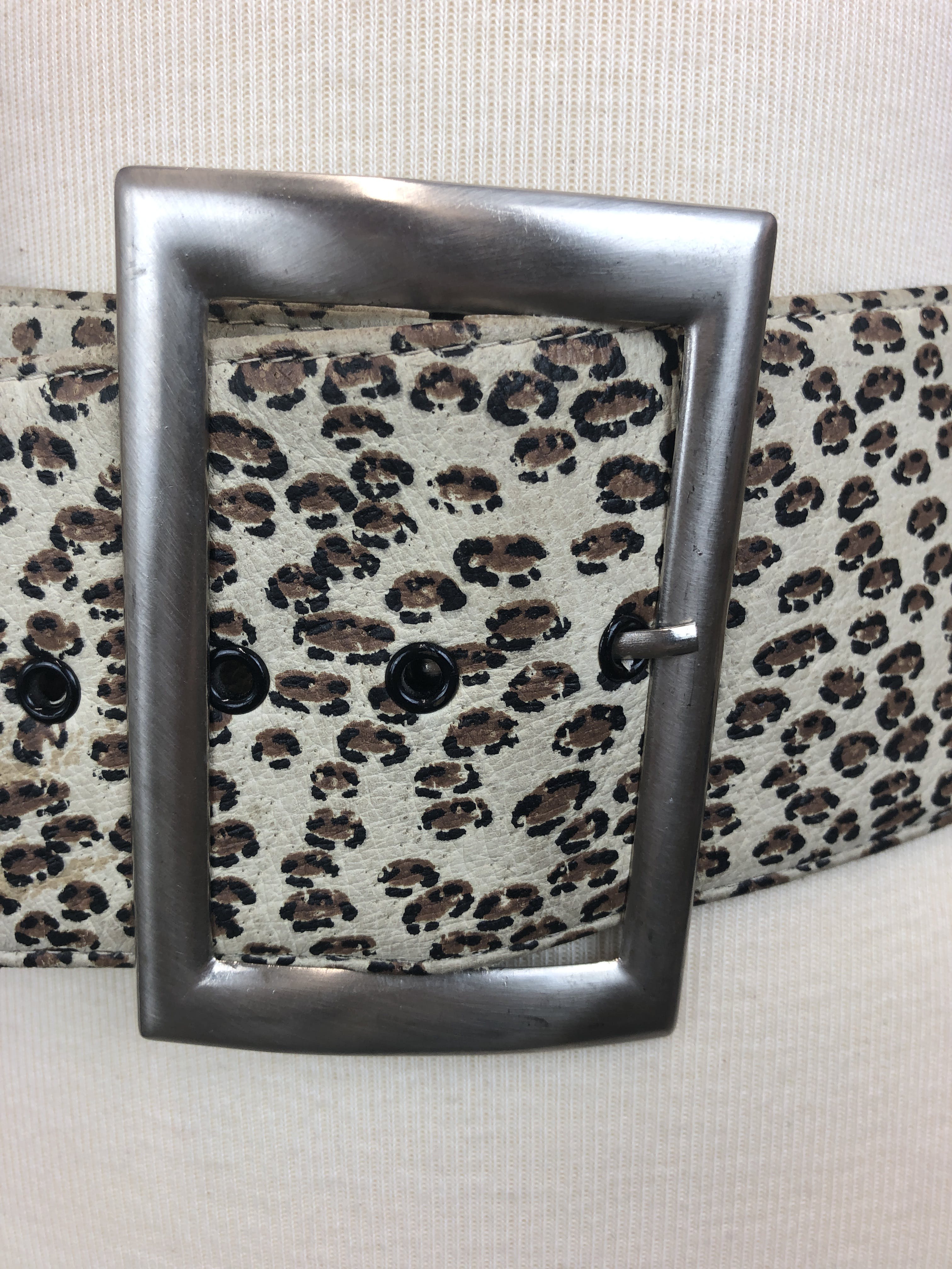 Vintage Leopard Print Leather Belt | Shop THRILLING