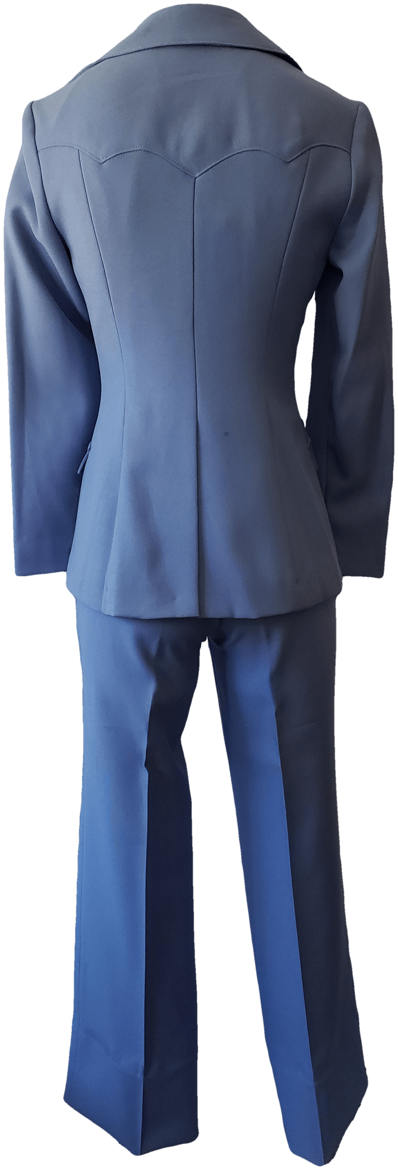 Vintage 70's Deadstock Light Blue Blazer and Trouser Set with Rose ...