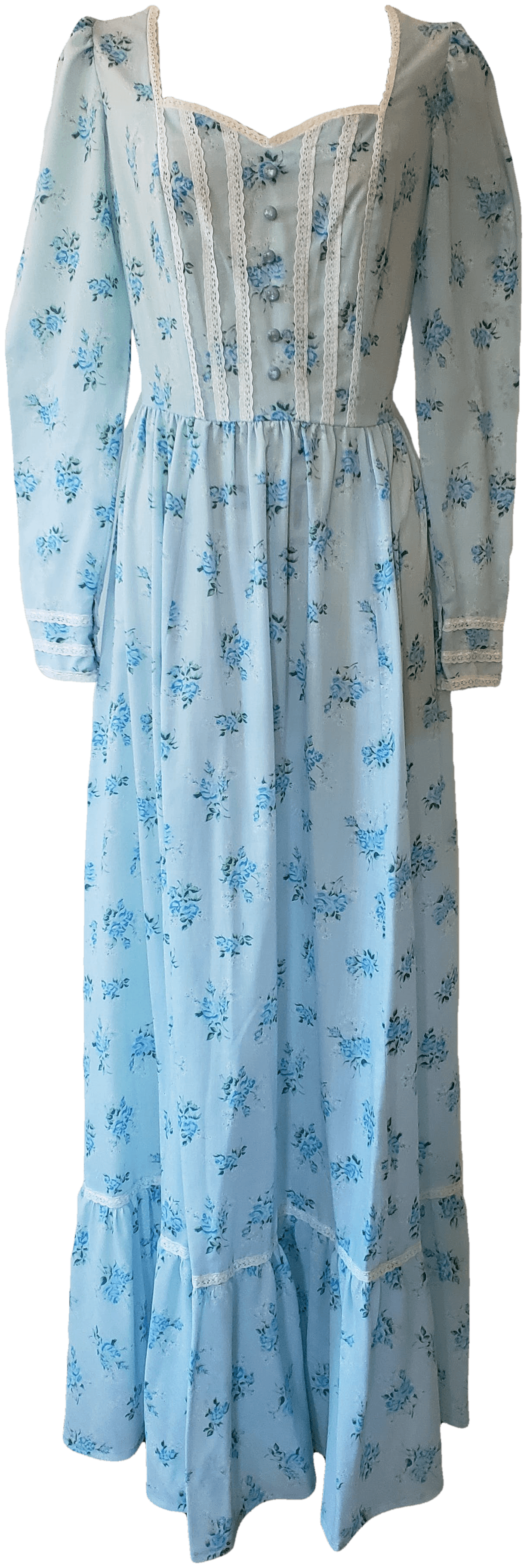 Vintage Light Blue Floral Prairie Dress | Shop THRILLING