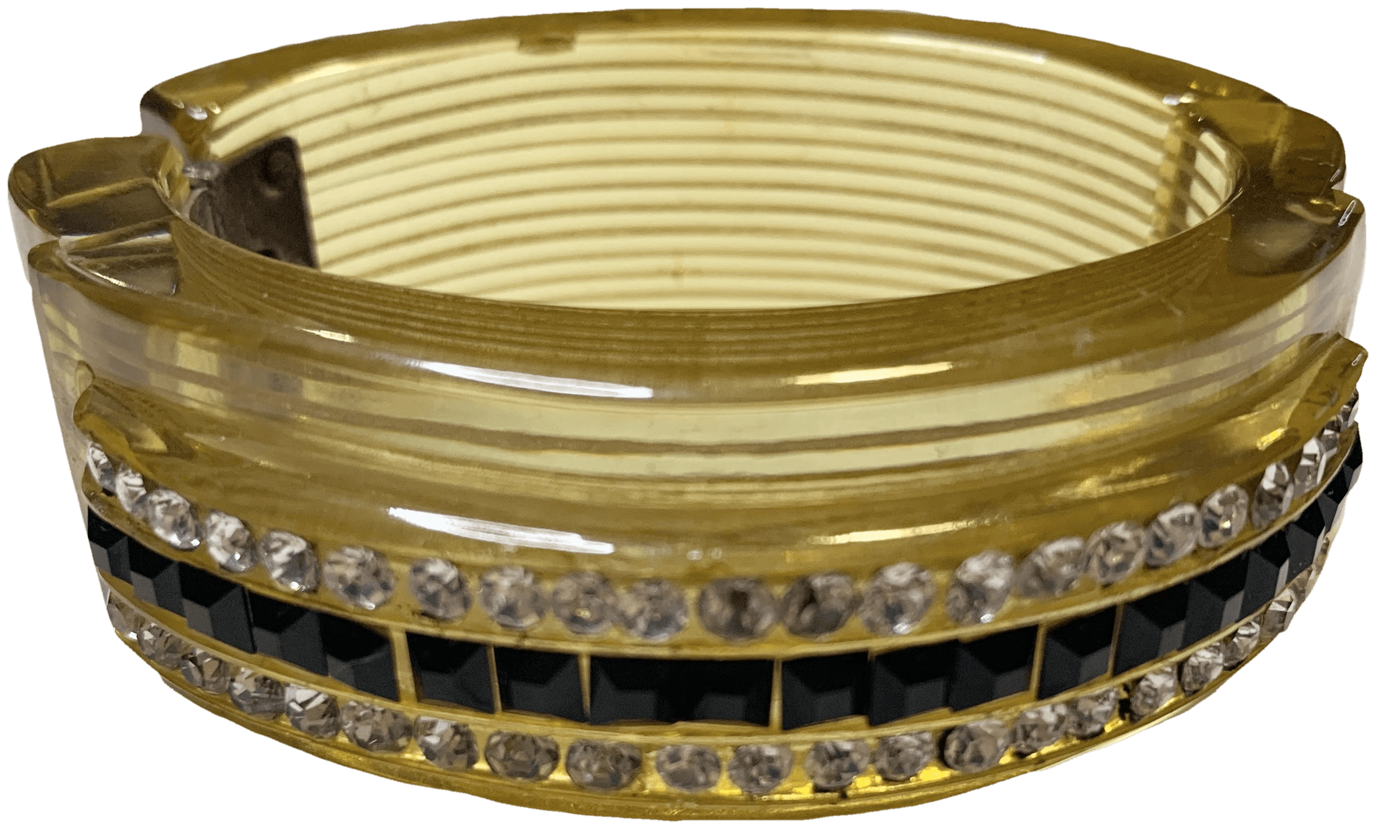 Vintage Lucite Rhinestone Clamp Bracelet | Shop THRILLING