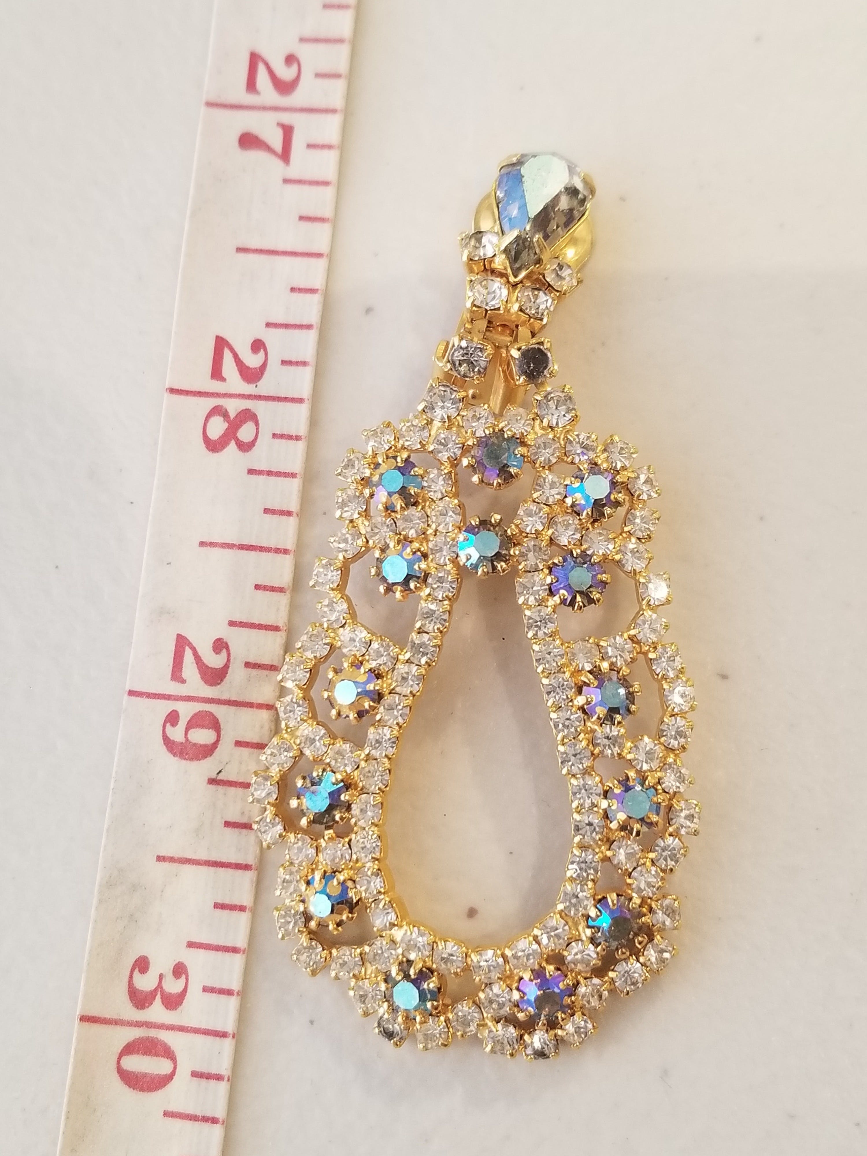 Vintage Mandala Style Tear Drop Clip On Earrings | Shop THRILLING