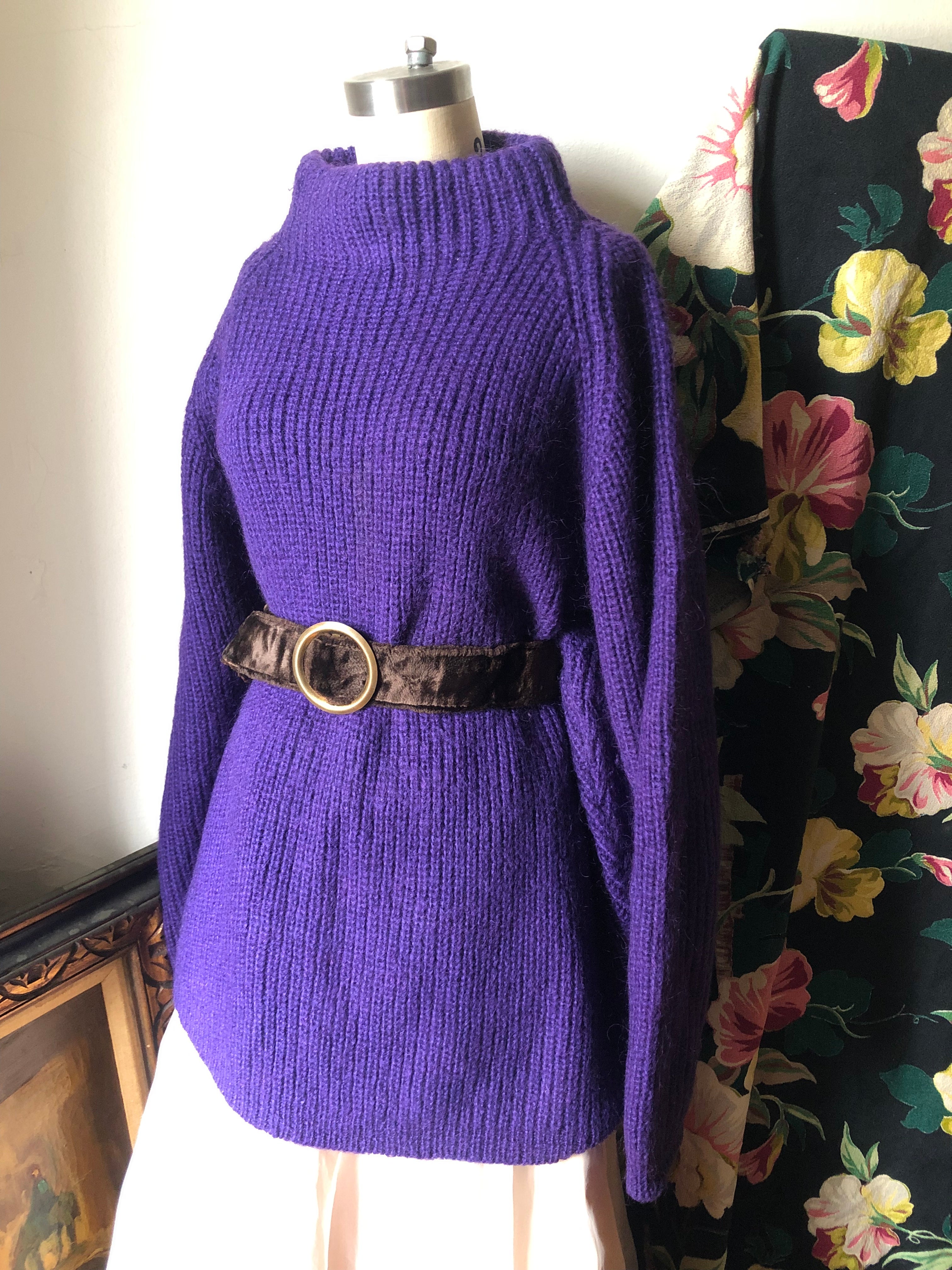 Vintage 80s/90s Mock Neck Statement Sweater By Jacque and Koko | Shop ...