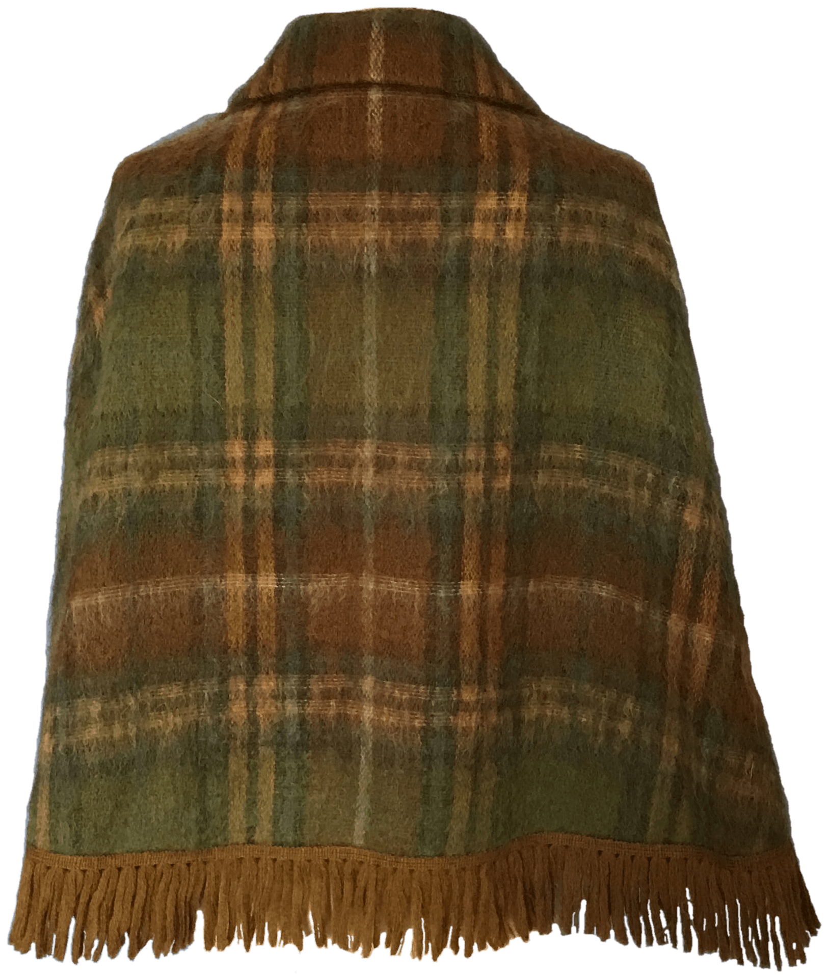 Vintage 70's Mohair Wool Fringed Short Cape by Andrew Stewart | Shop ...