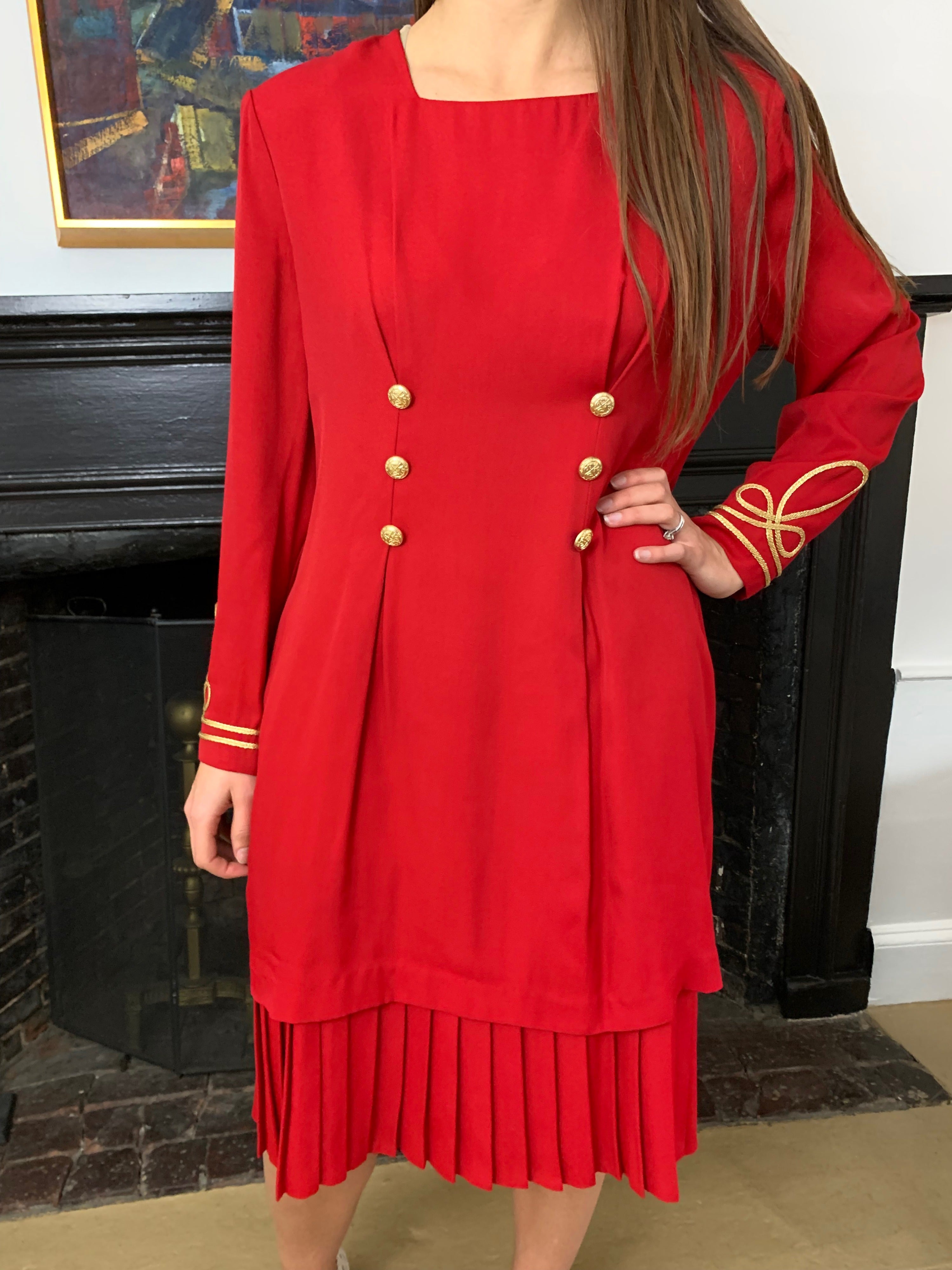 Vintage Nwt 80’s Impulsive Red Shift Dress | Shop THRILLING