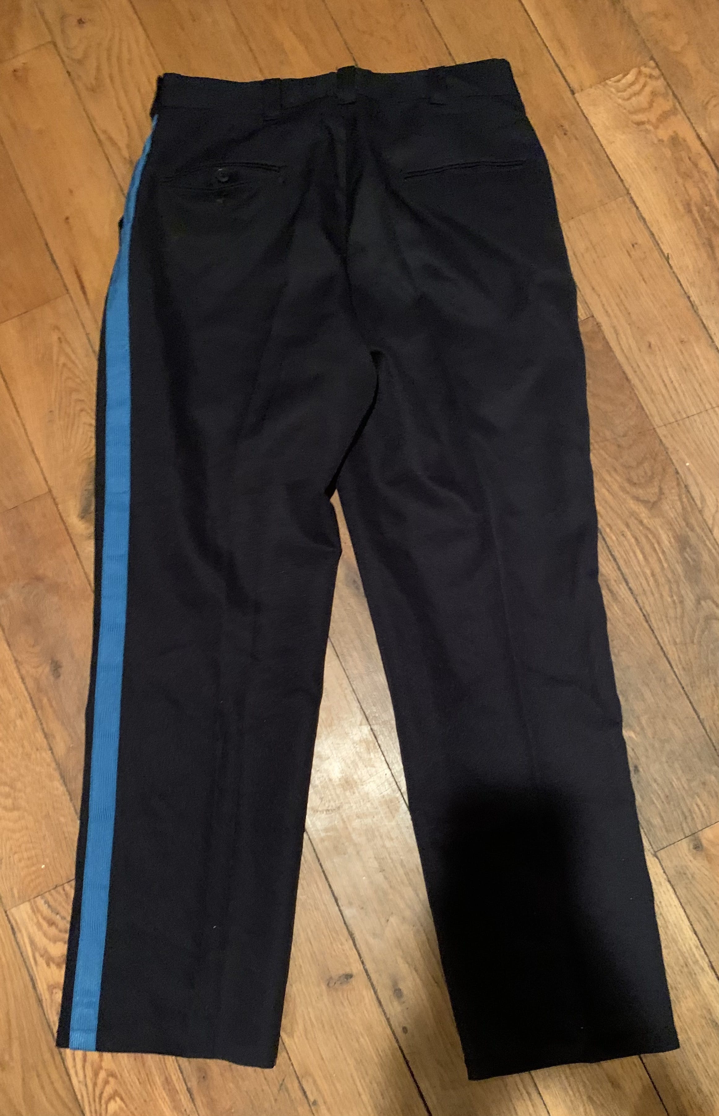 Vintage 80's Blue Stripe Marching Band Pants | Shop THRILLING
