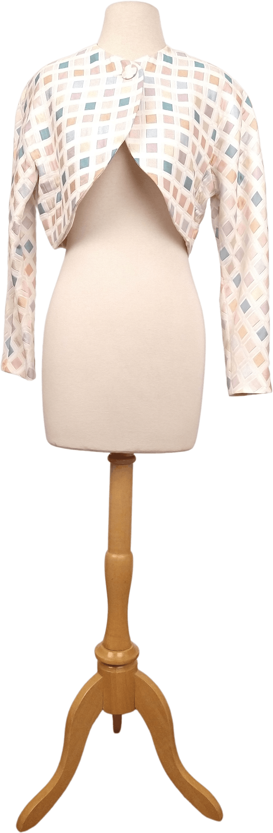 Vintage Geometric Cropped Colorful Jacket by Lanvin Paris | Shop THRILLING