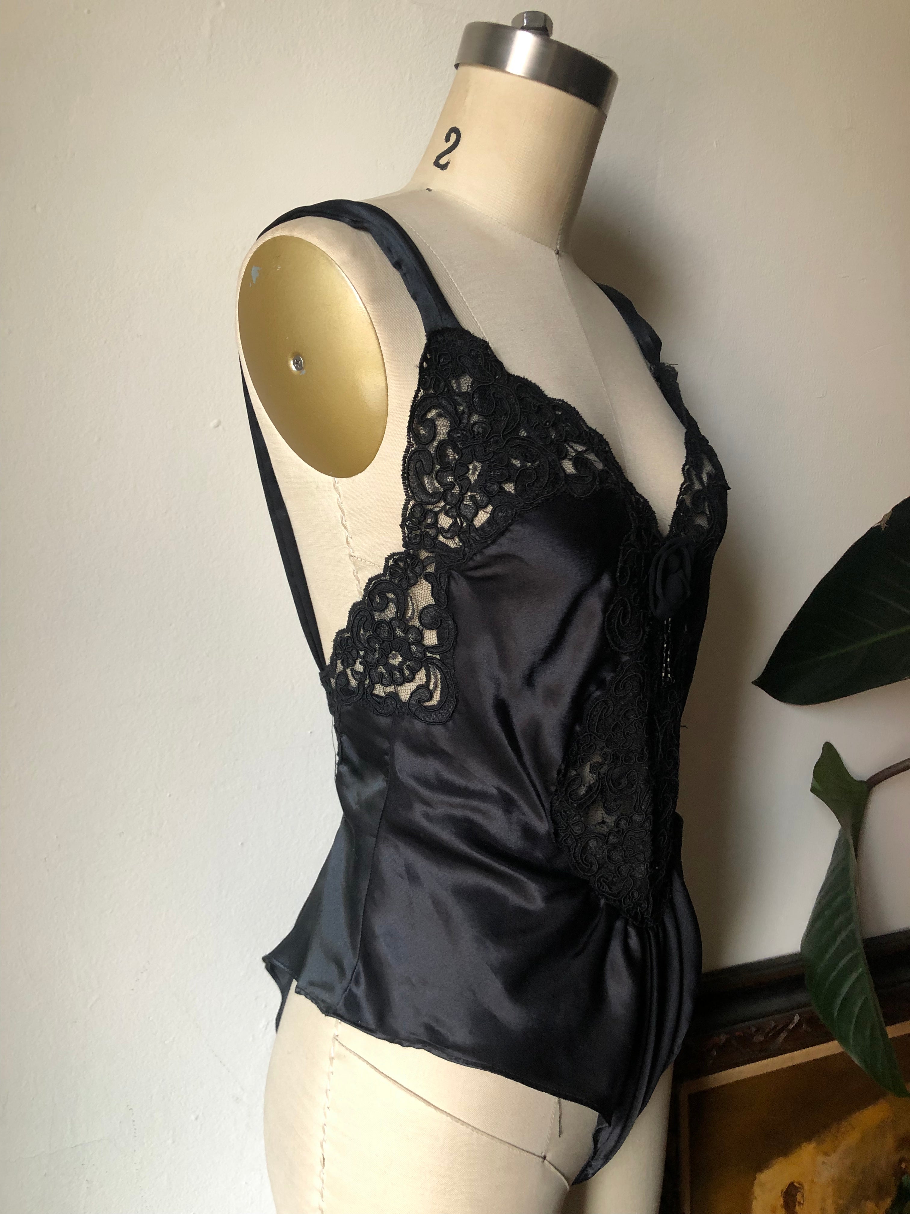 Vintage 80s Lace French High Cut Teddy By Terry Russo | Shop THRILLING