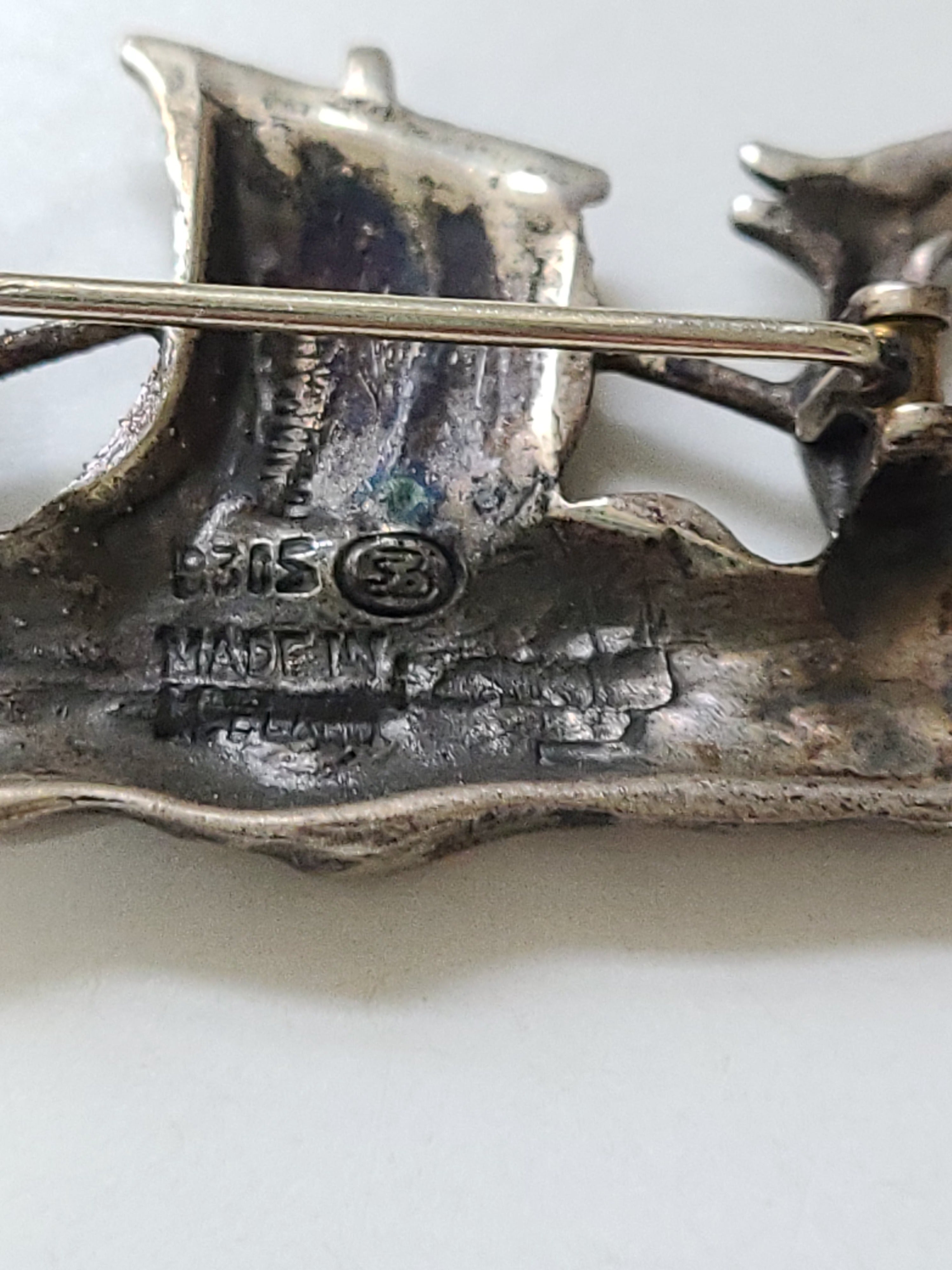 Vintage Viking War Ship 830s Silver Made In Iceland | Shop THRILLING
