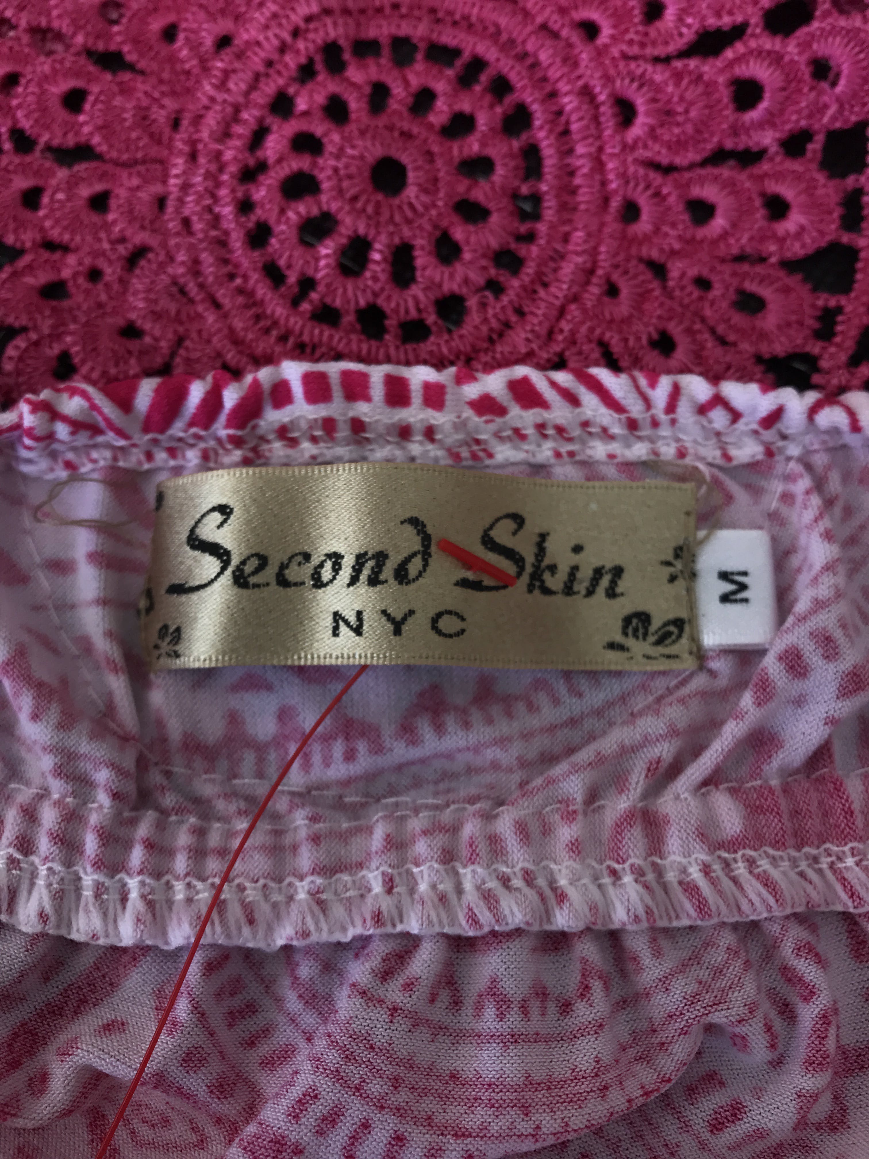 Vintage Pink and White Halter Drop Waist Maxi Dress by Second Skin ...