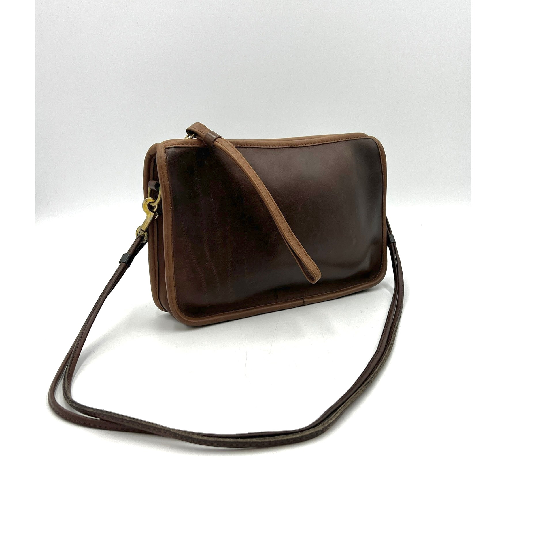 Vintage 70s Basic Bag Rare Brown Leather Two Tone #9455 By Coach | Shop ...