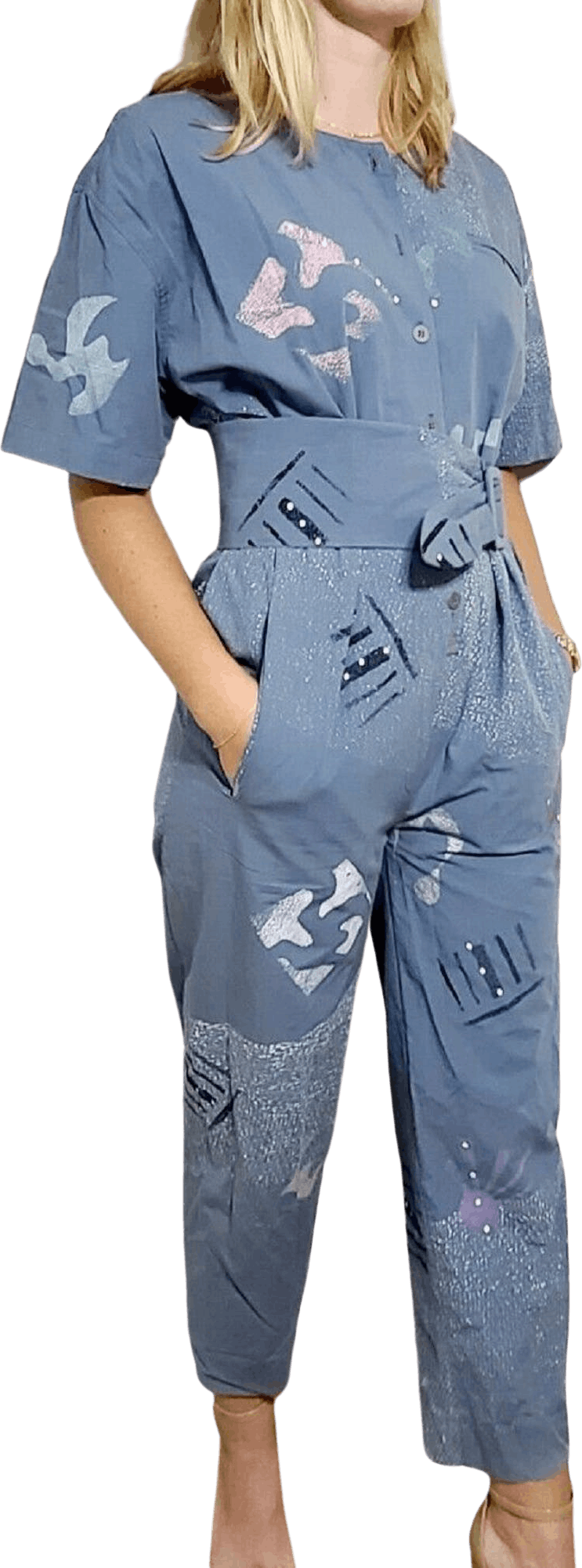 Vintage 80's Paint Splatter Jumpsuit | Shop THRILLING