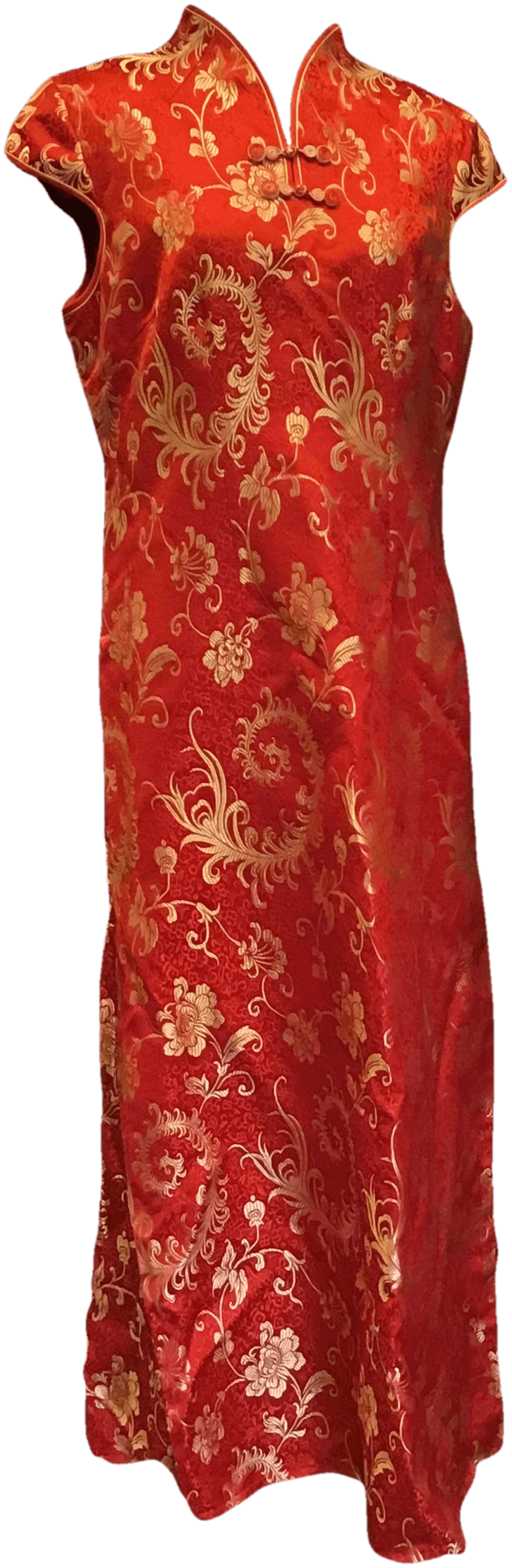 Vintage 90’s Red and Gold Cheongsam | Shop THRILLING