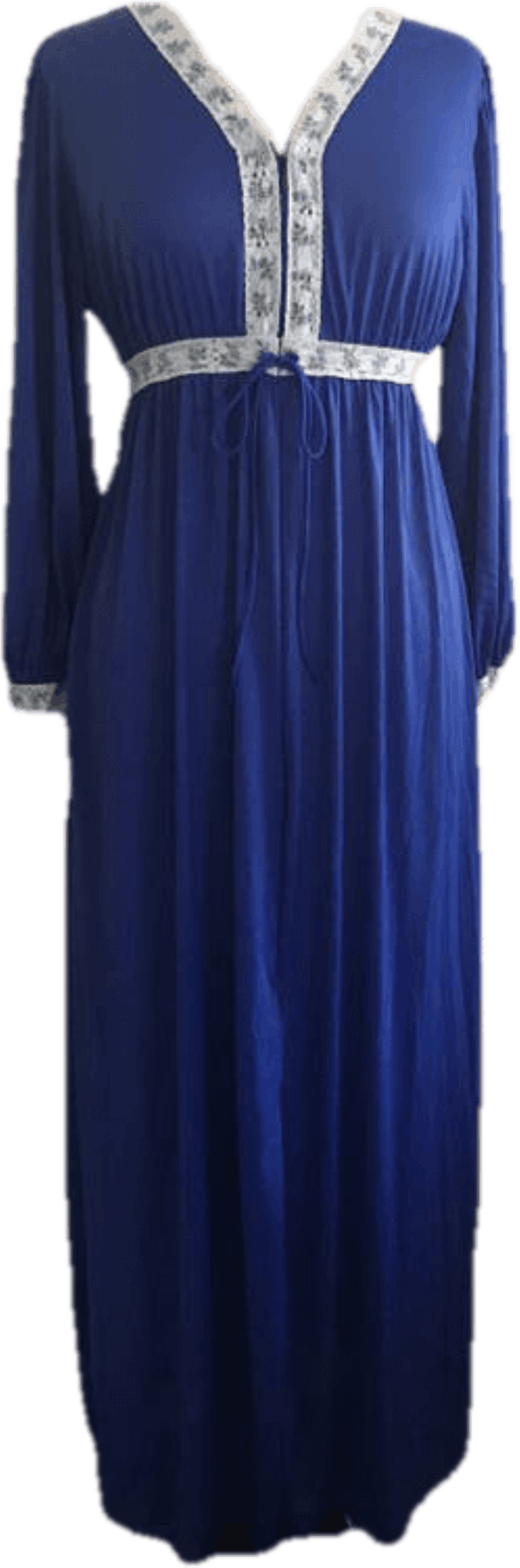 Vintage 70’s Long Blue Robe by Lorraine | Shop THRILLING