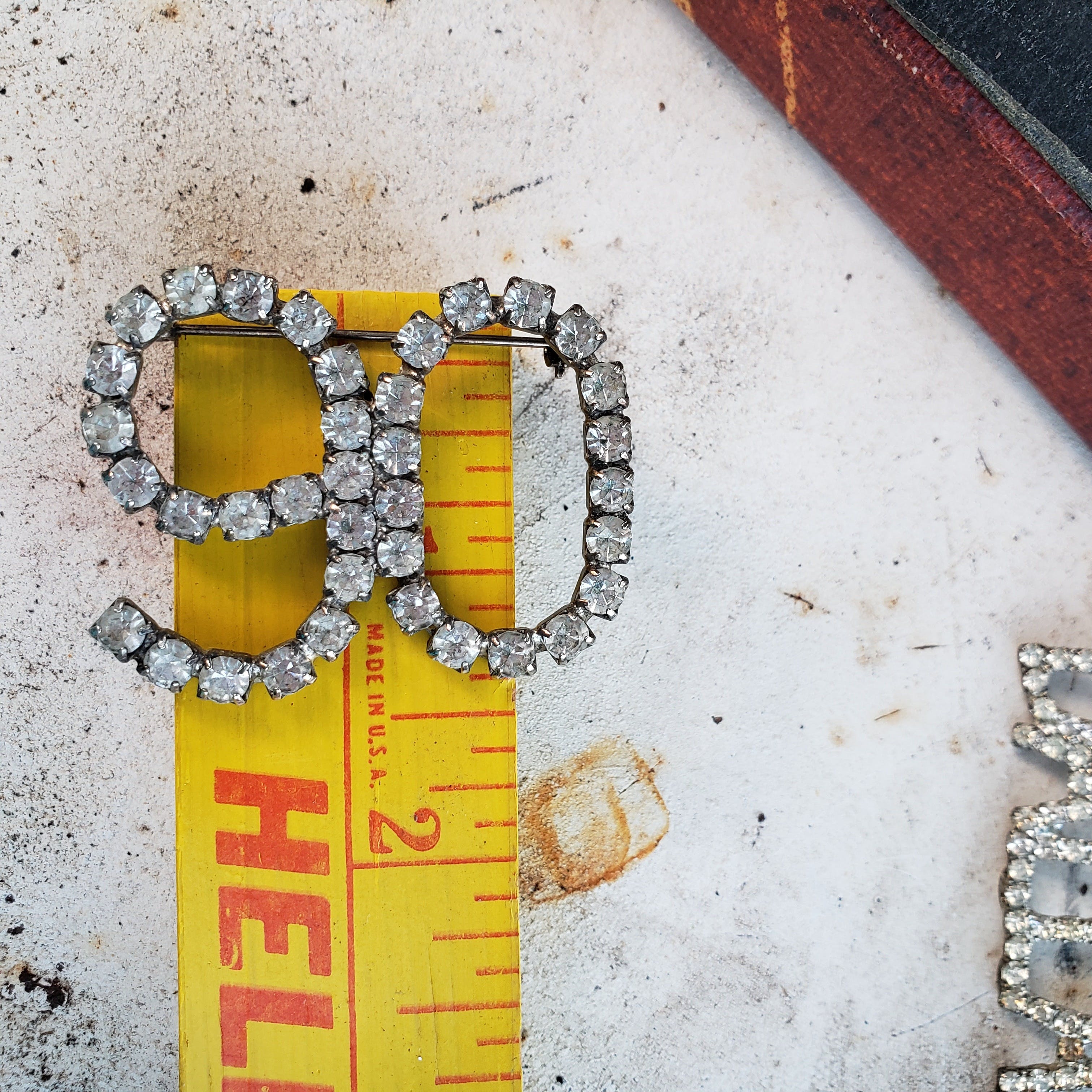Vintage 90's Rhinestone Bling Lapel Pin | Shop THRILLING