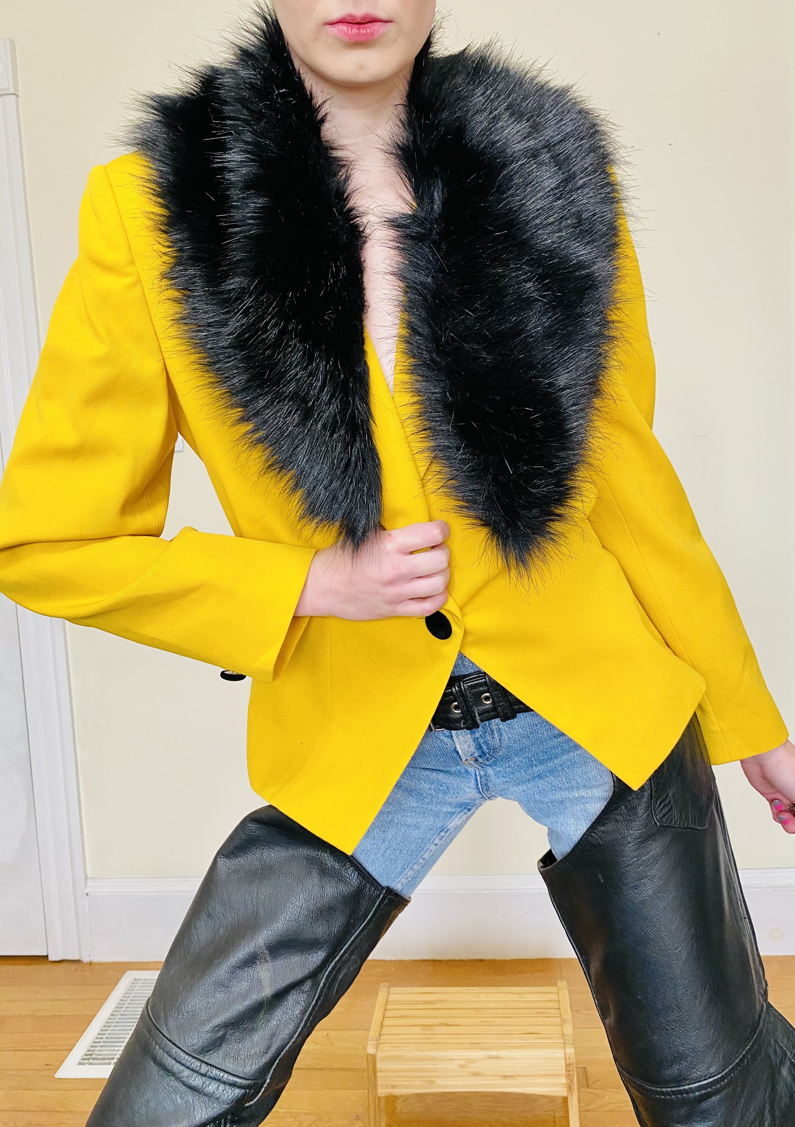 Vintage Black Fox Fur Collar | Shop THRILLING