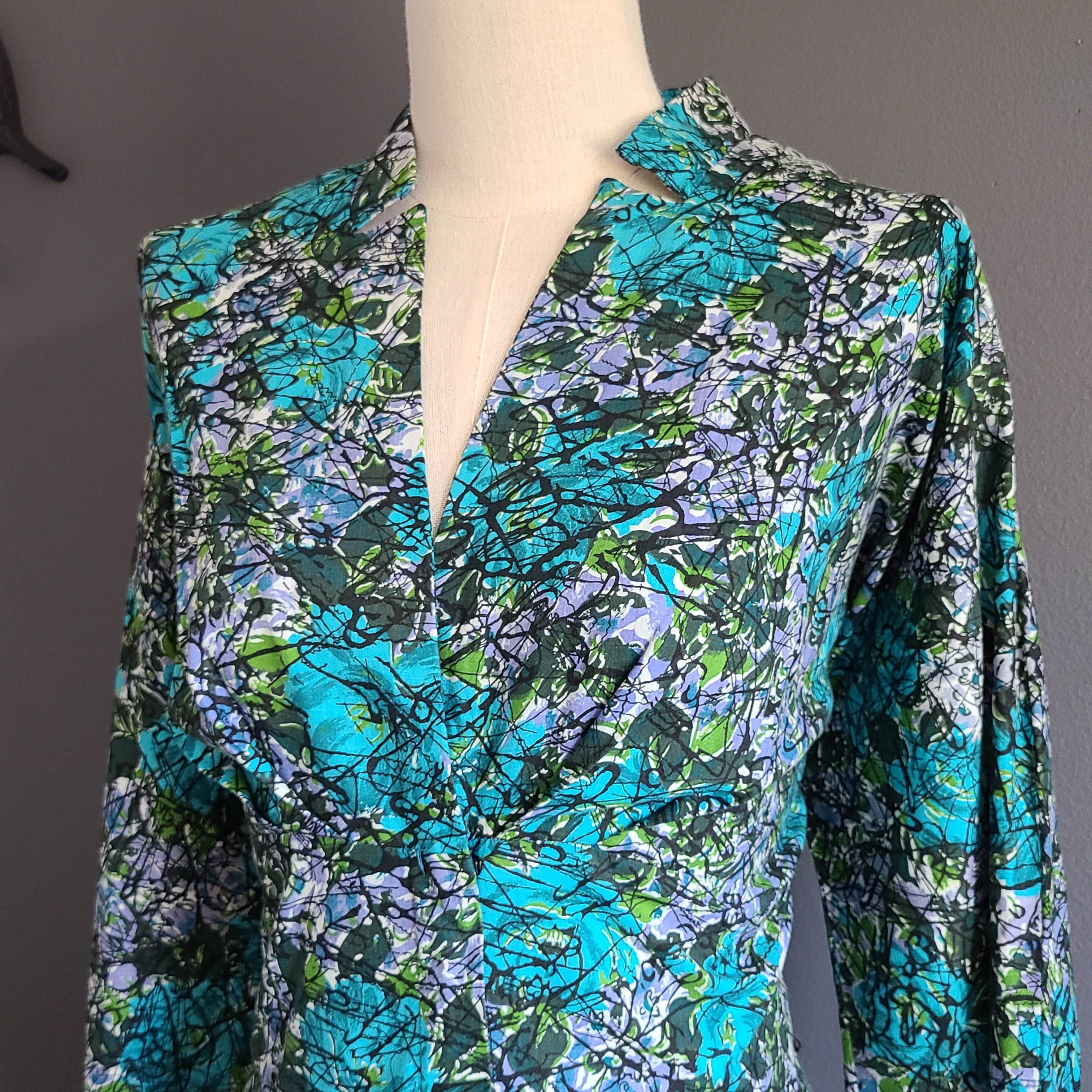 Vintage 50's Atomic Print Fit And Flare Dress | Shop THRILLING